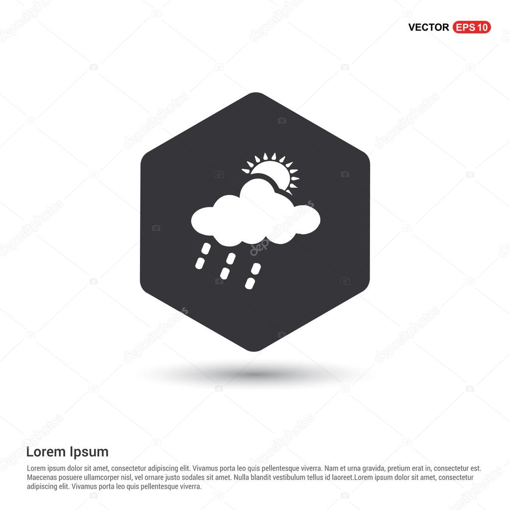 Sol y lluvia Nube Clima Icono Vector de stock #126363752 de ©ibrandify
