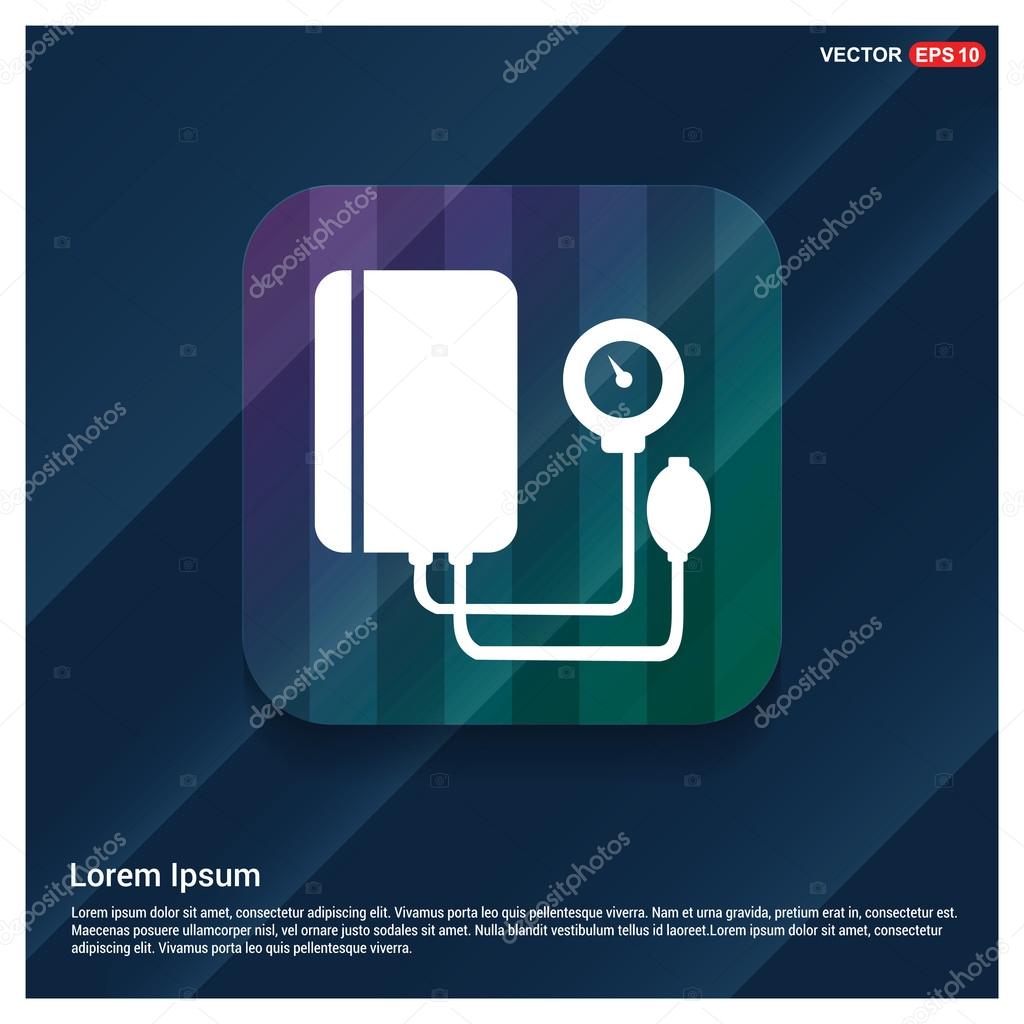 Blood Pressure Checker Icon Stock Vector Image by ©ibrandify #126365870