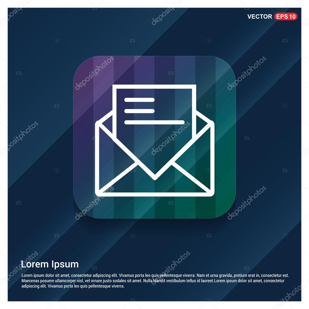 Envelope Mail icon Stock Vector by ©ibrandify 126388662