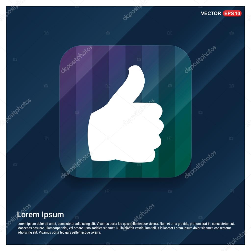 Thumb up finger sign Stock Vector Image by ©ibrandify #126391452
