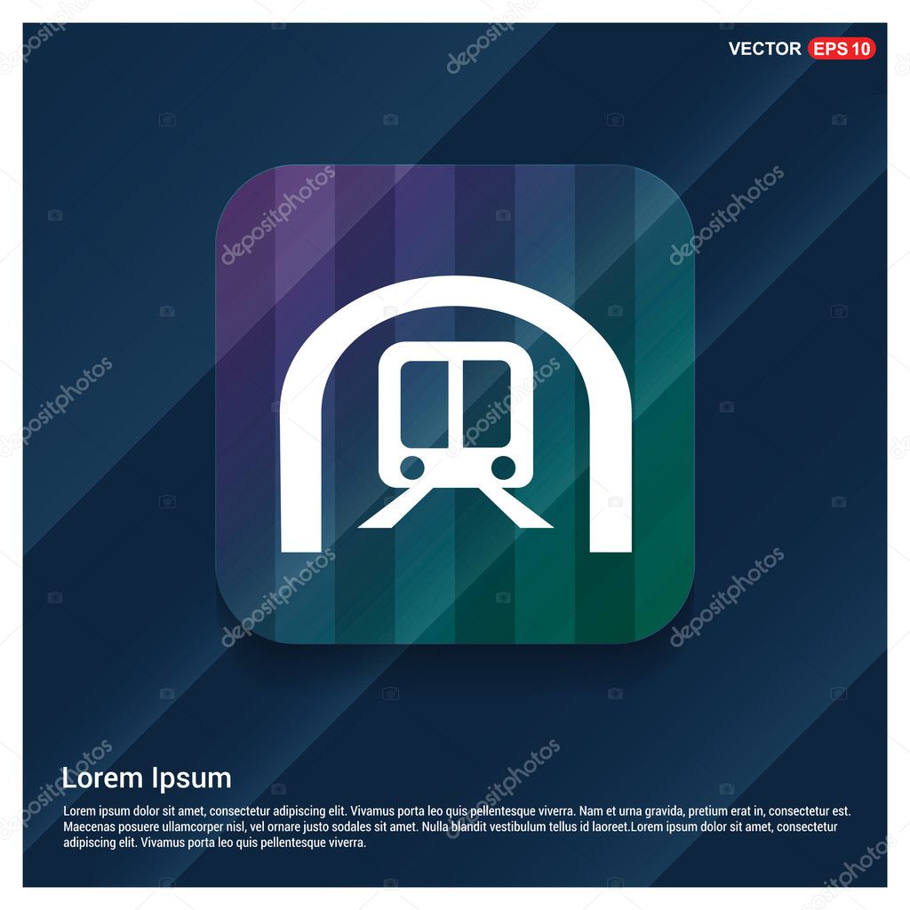 Subway train icon Stock Vector by ©ibrandify 126392272