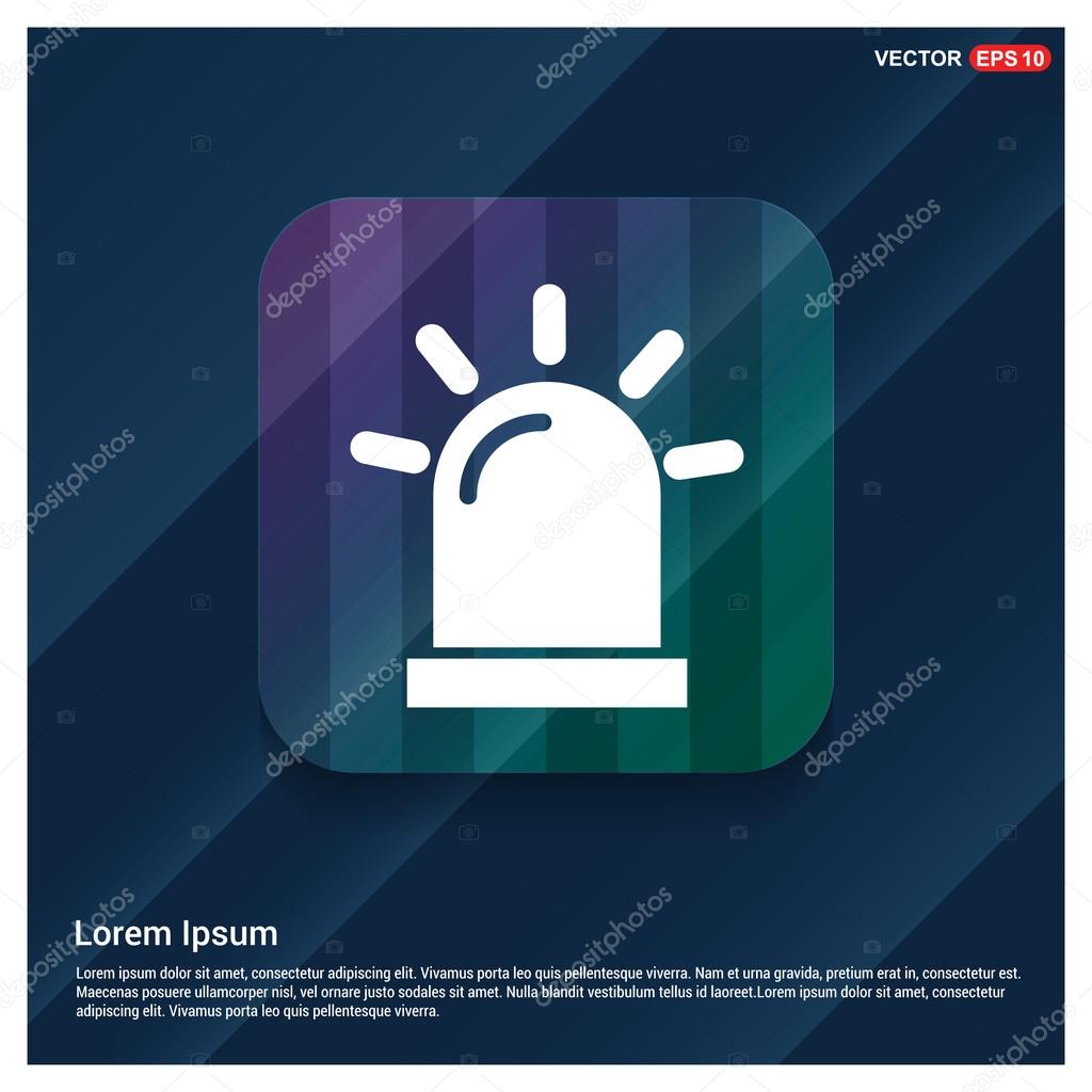 Emergency flasher icon Stock Vector Image by ©ibrandify #126403866
