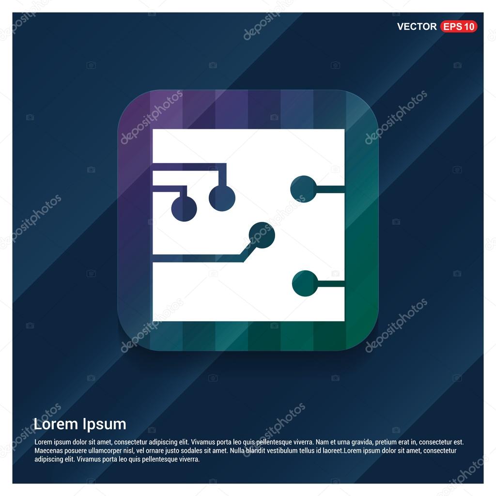 Icono de placa de circuito Vector de stock #126405504 de ©ibrandify