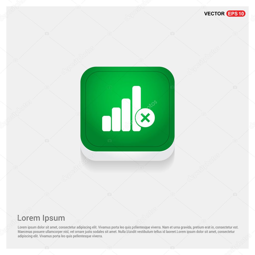 No signal indicator icon Stock Vector by ©ibrandify 128450102