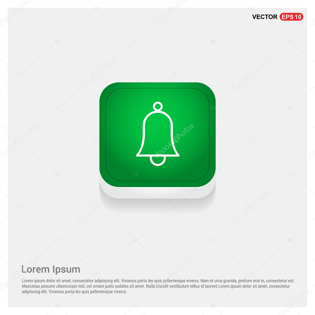 Bell Icon. Flat pictogram icon Stock Vector Image by ©ibrandify #128459388