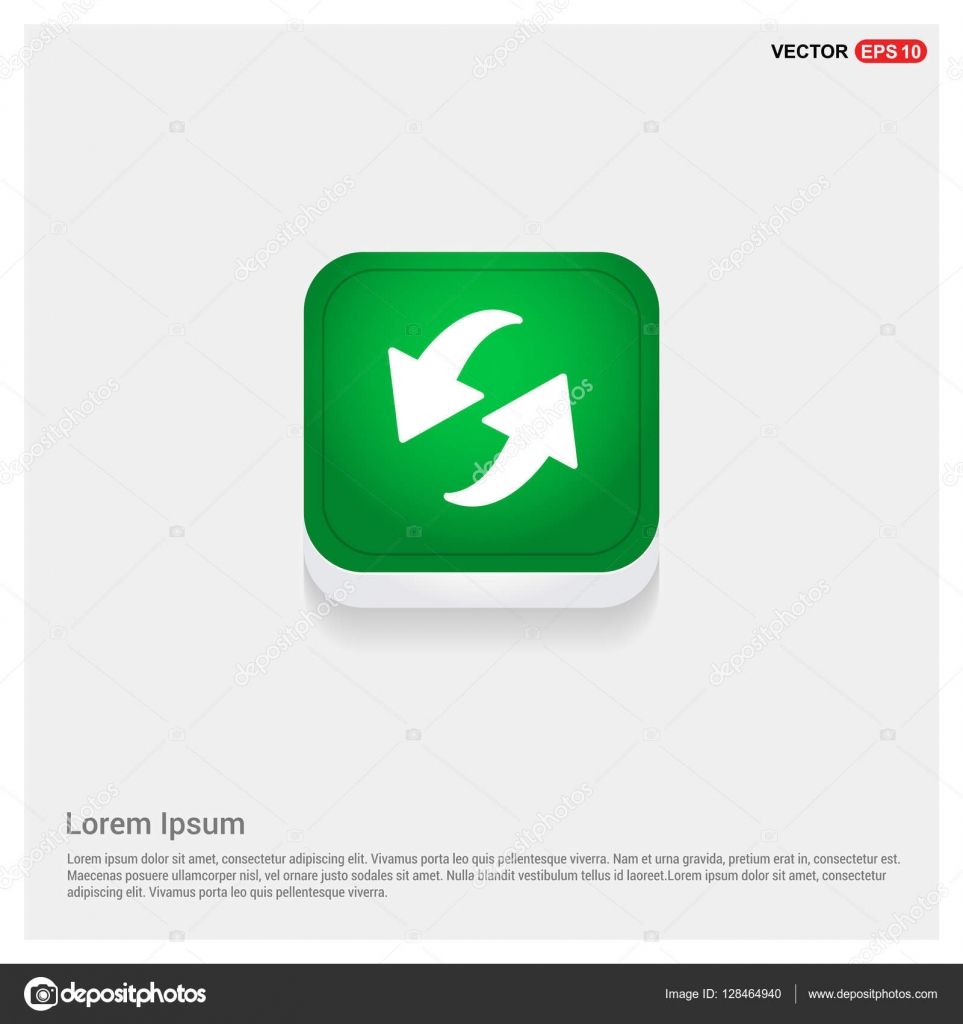 Green reload button Stock Vector Image by ©ibrandify #128464940