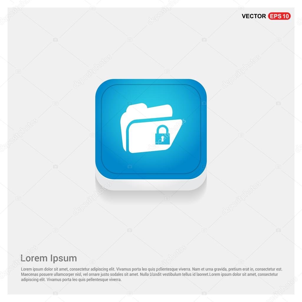 Vettoriale stockIcona della cartella protetta di ©ibrandify #128659978