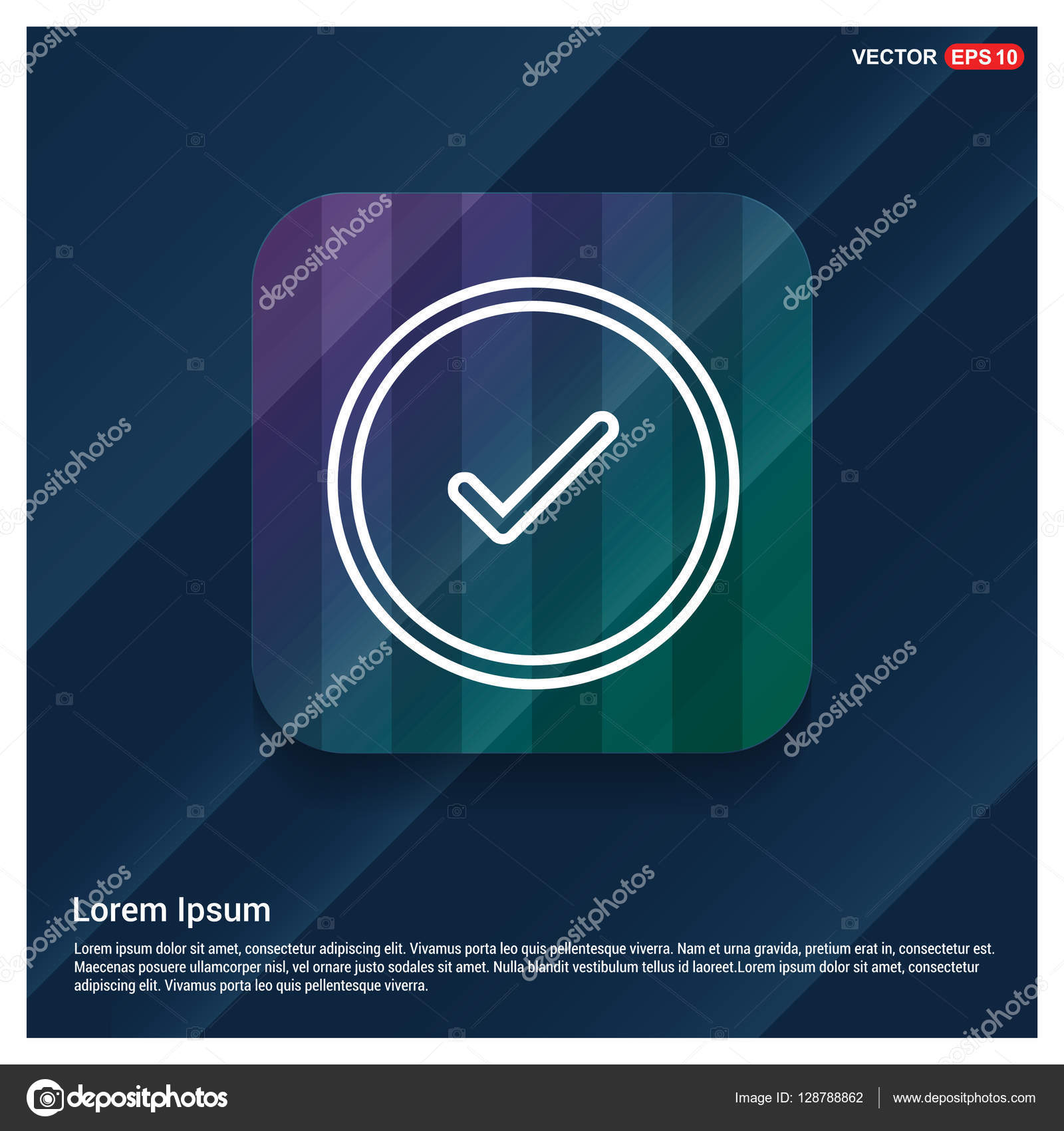 Check mark icon Stock Vector Image by ©ibrandify #128788862