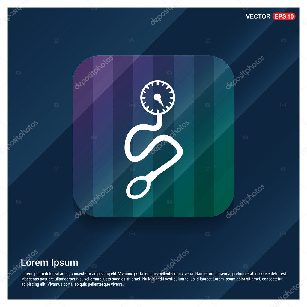 Blood Pressure Checker Icon Stock Vector Image by ©ibrandify #128787008