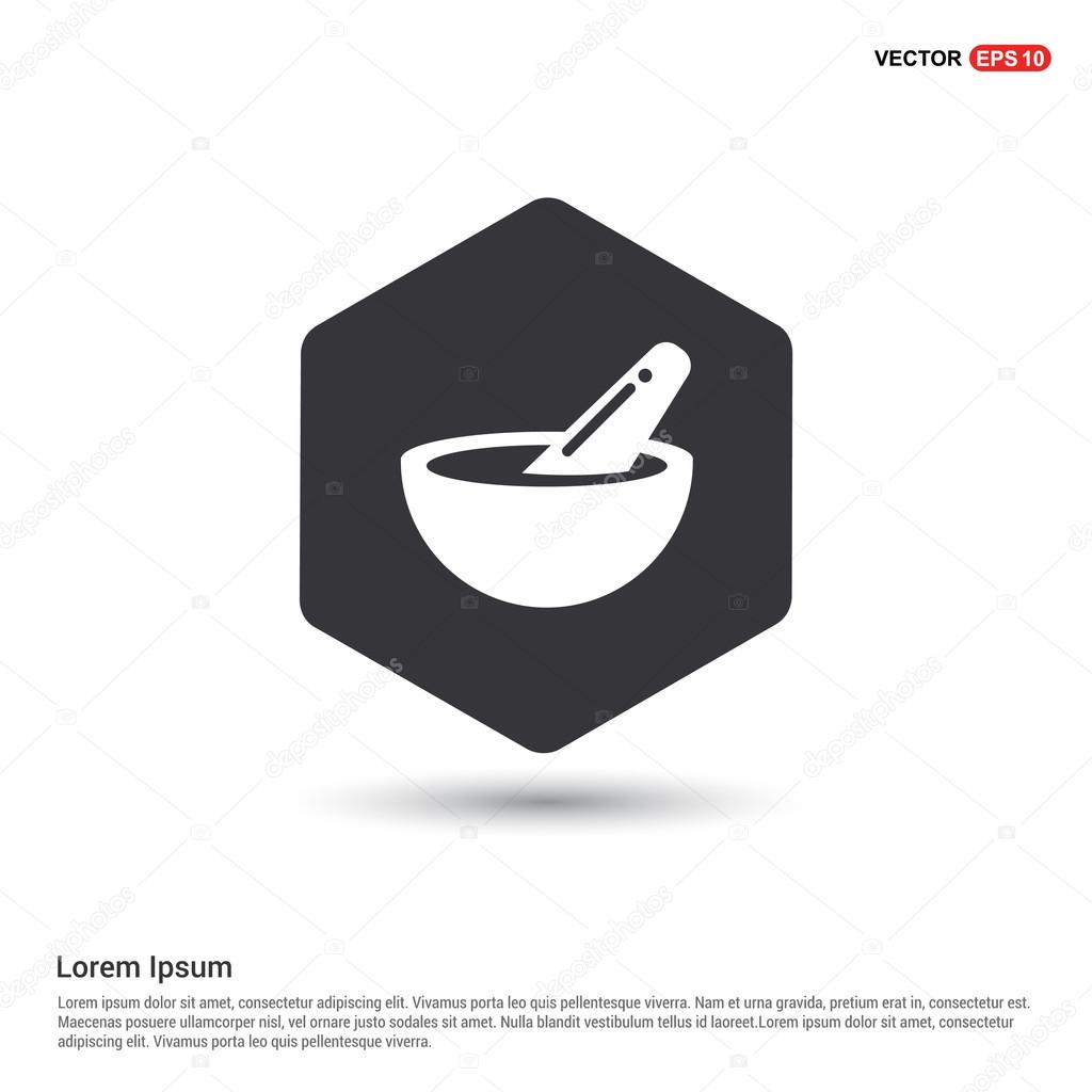 Mortar and pestle icon — Stock Vector © ibrandify #128788182