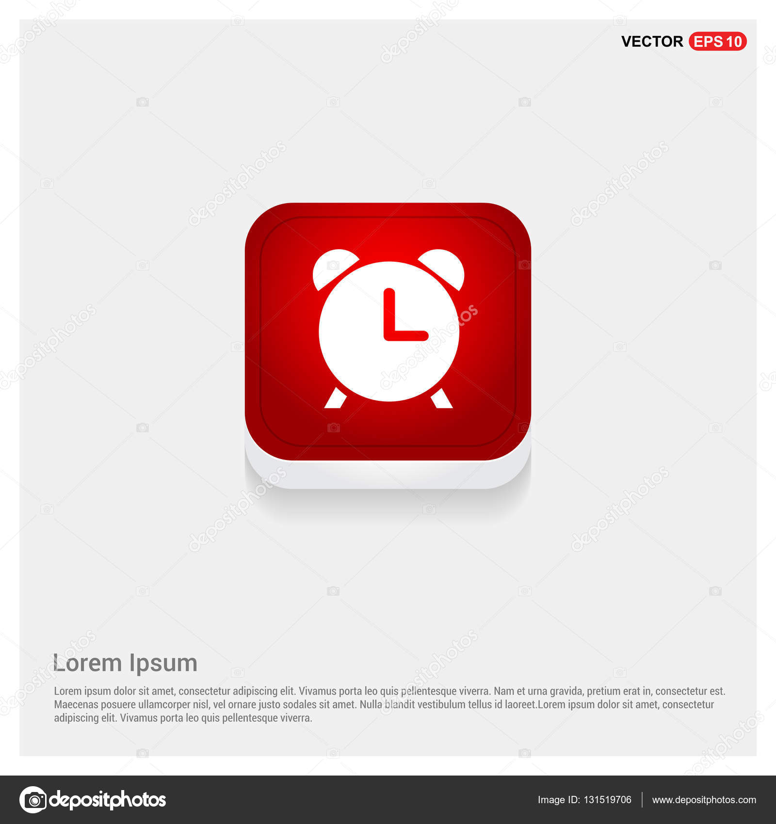 Red button icon Stock Vector Image by ©ibrandify #131519706