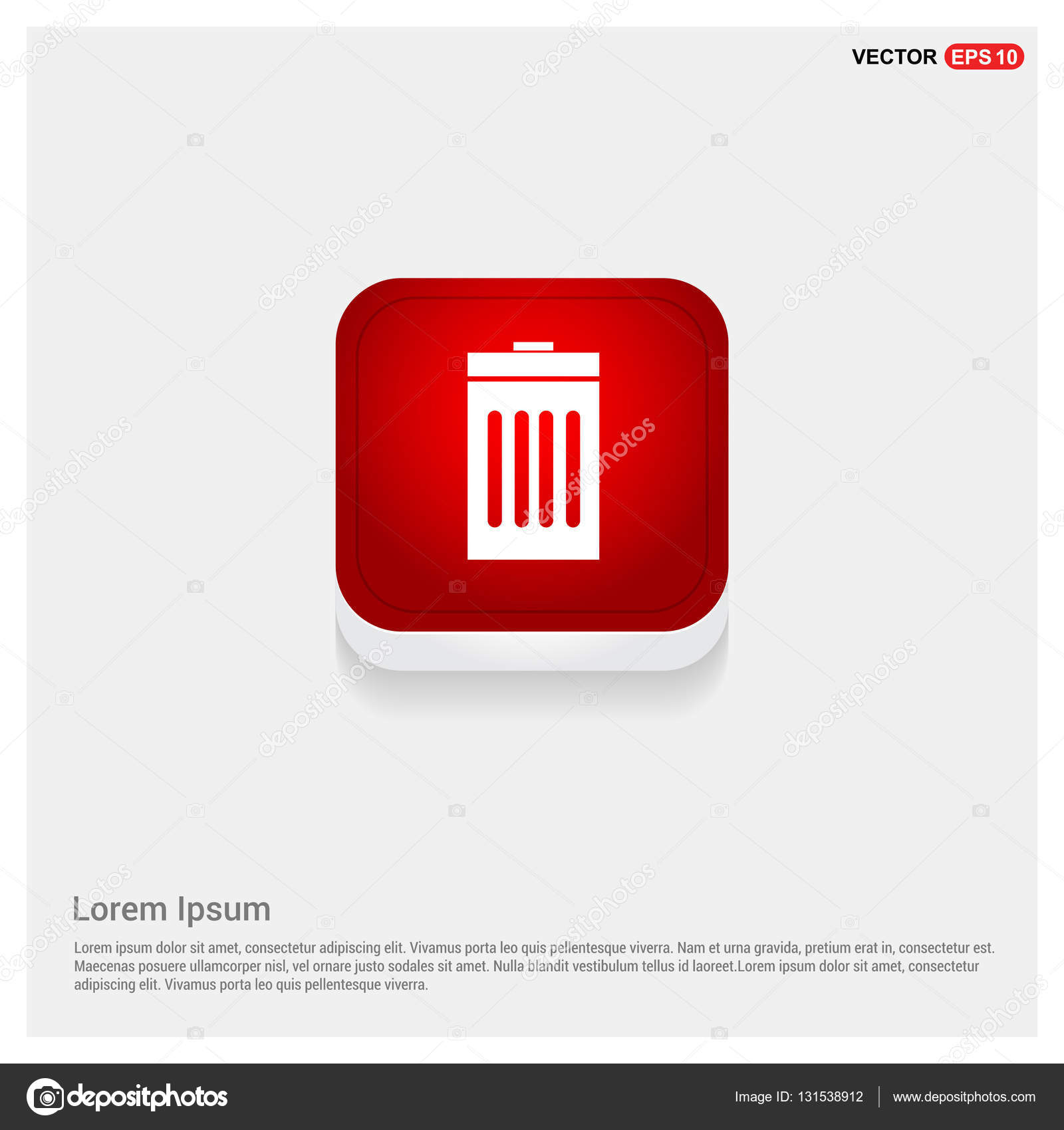 Delete, trash icon Stock Vector Image by ©ibrandify #131538912