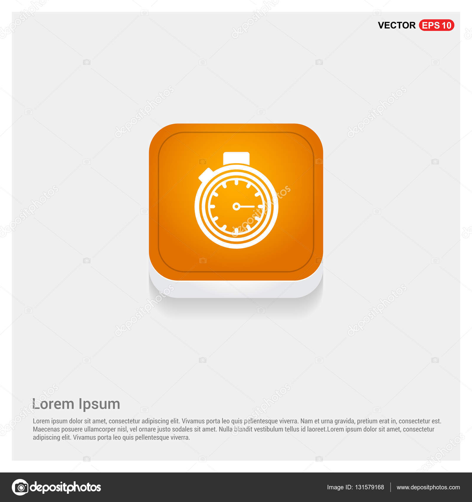 Orange button icon Stock Vector Image by ©ibrandify #131579168