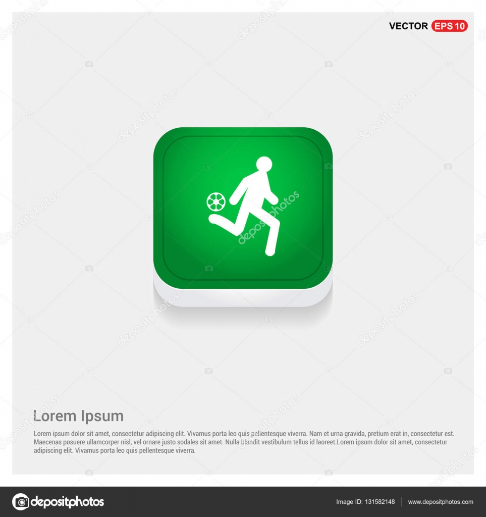 Icono jugador de fútbol Vector de stock por ©ibrandify 131582148