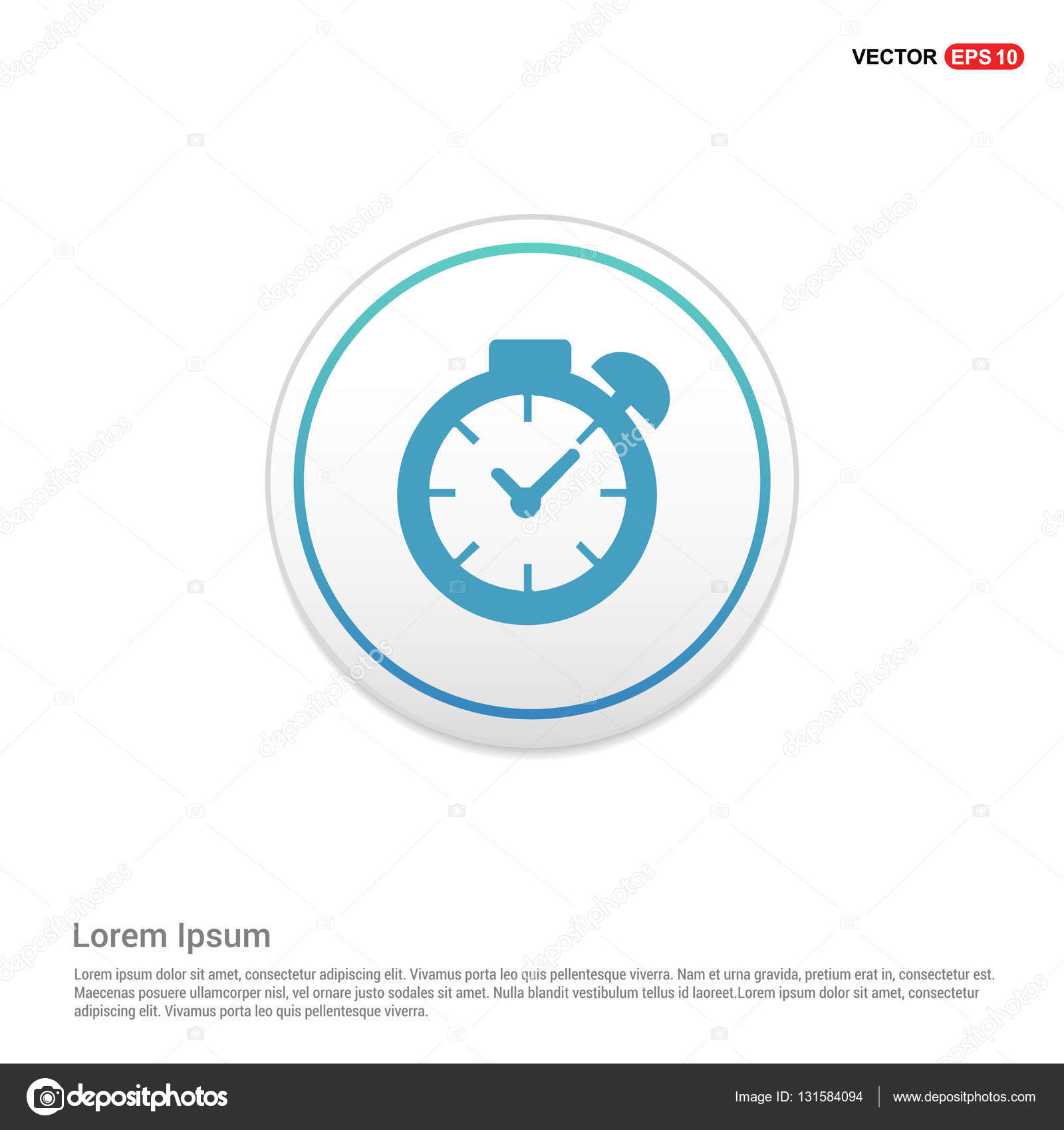 Timer in blue button Stock Vector Image by ©ibrandify #131584094