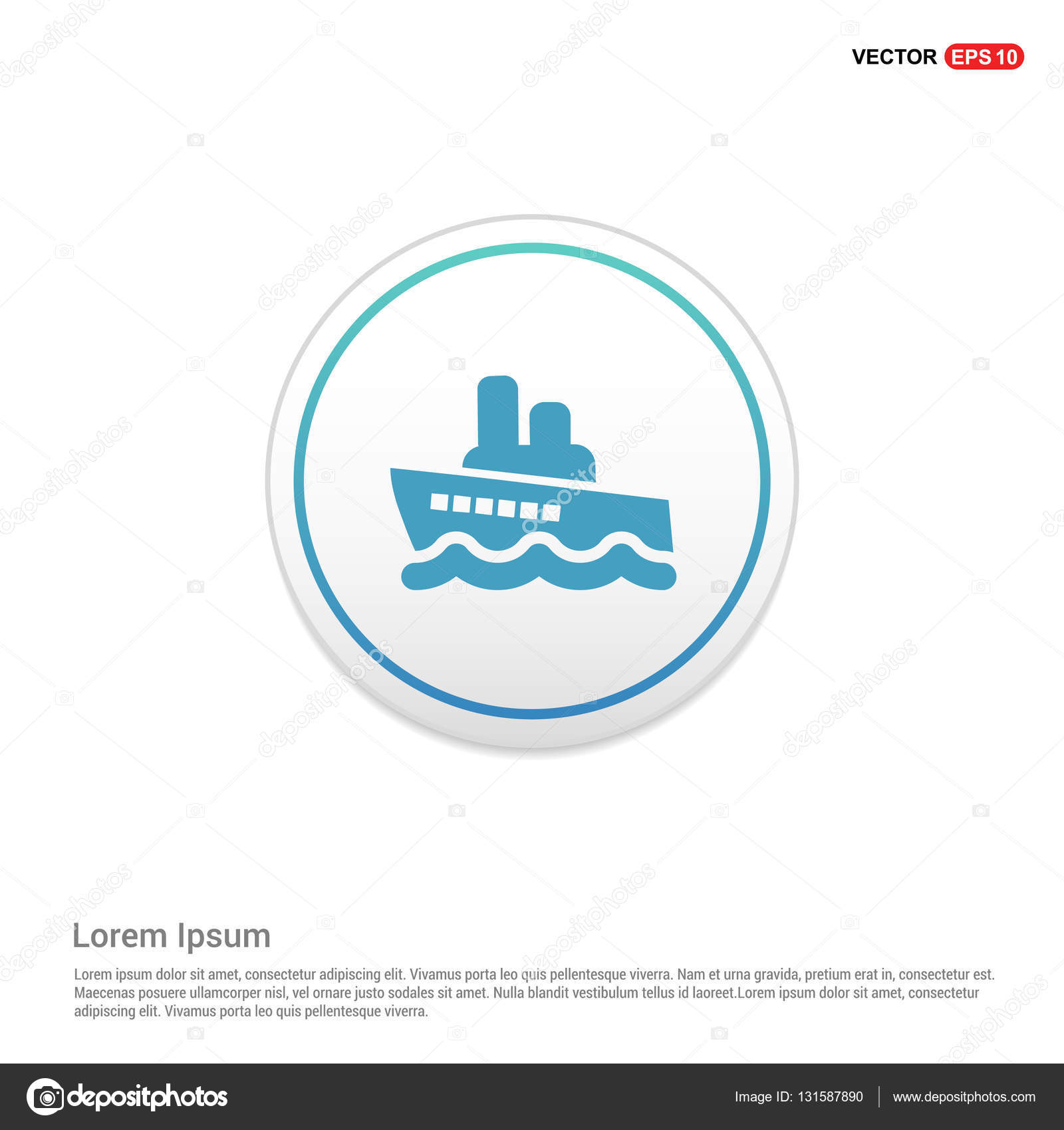 Barco icono del barco Vector de stock #131587890 de ©ibrandify