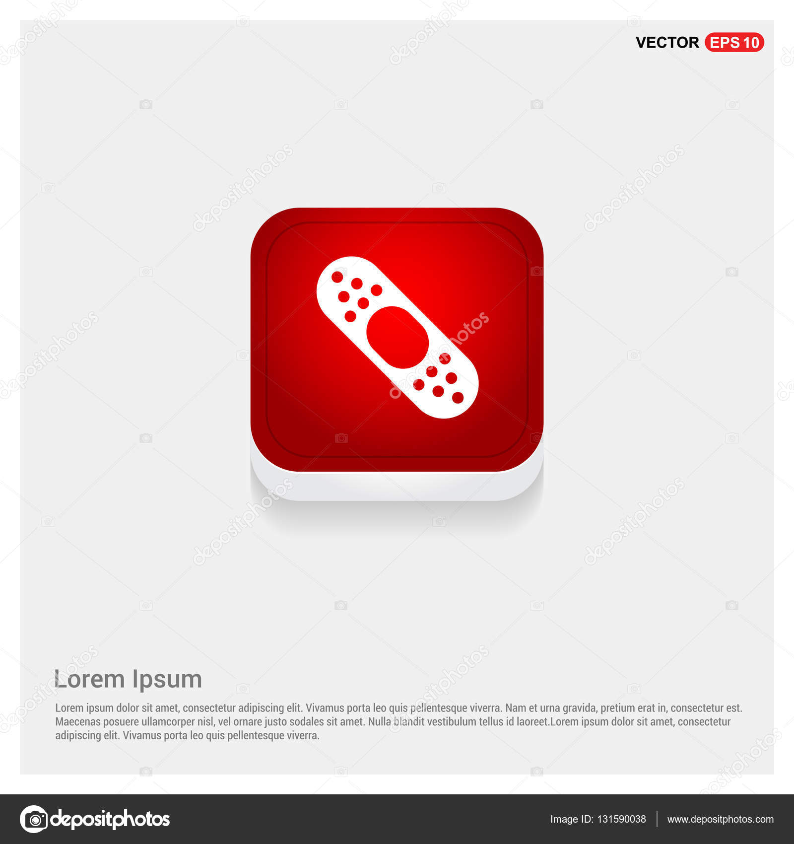 Medical bandage icon Stock Vector Image by ©ibrandify #131590038