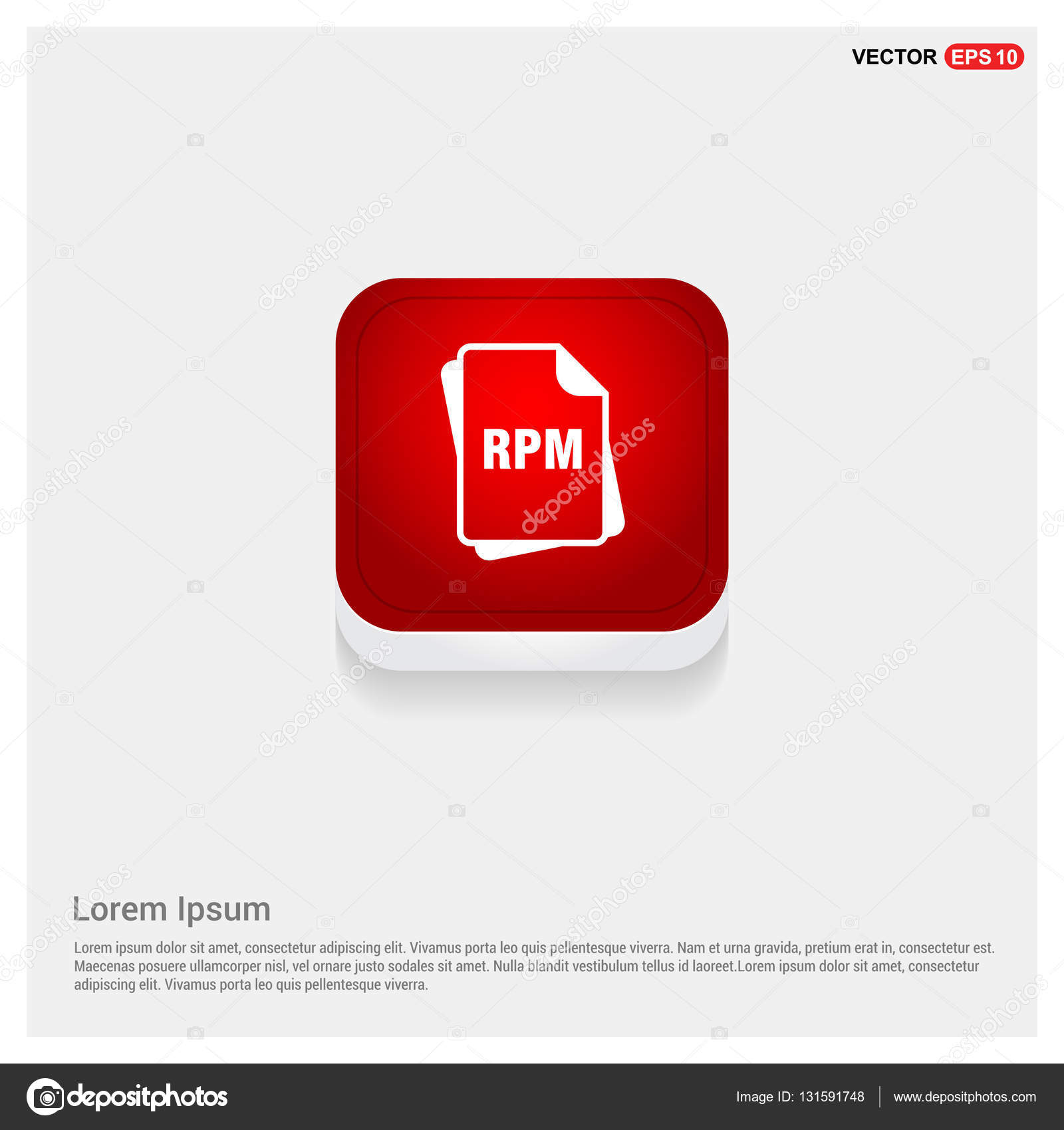 RPM file format icon Stock Vector by ©ibrandify 131591748