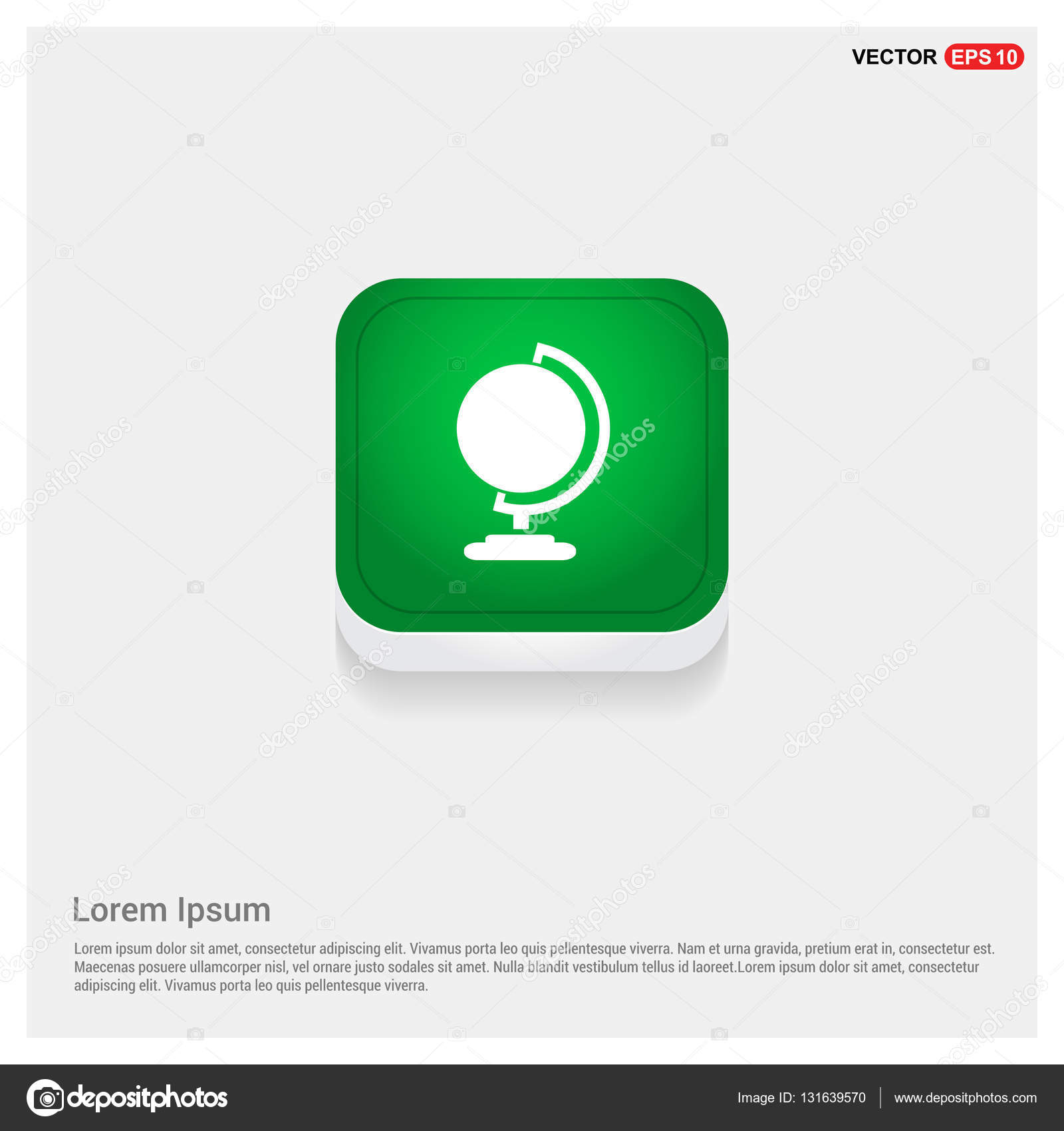 Mundo icono globo Vector de stock por ©ibrandify 131639570