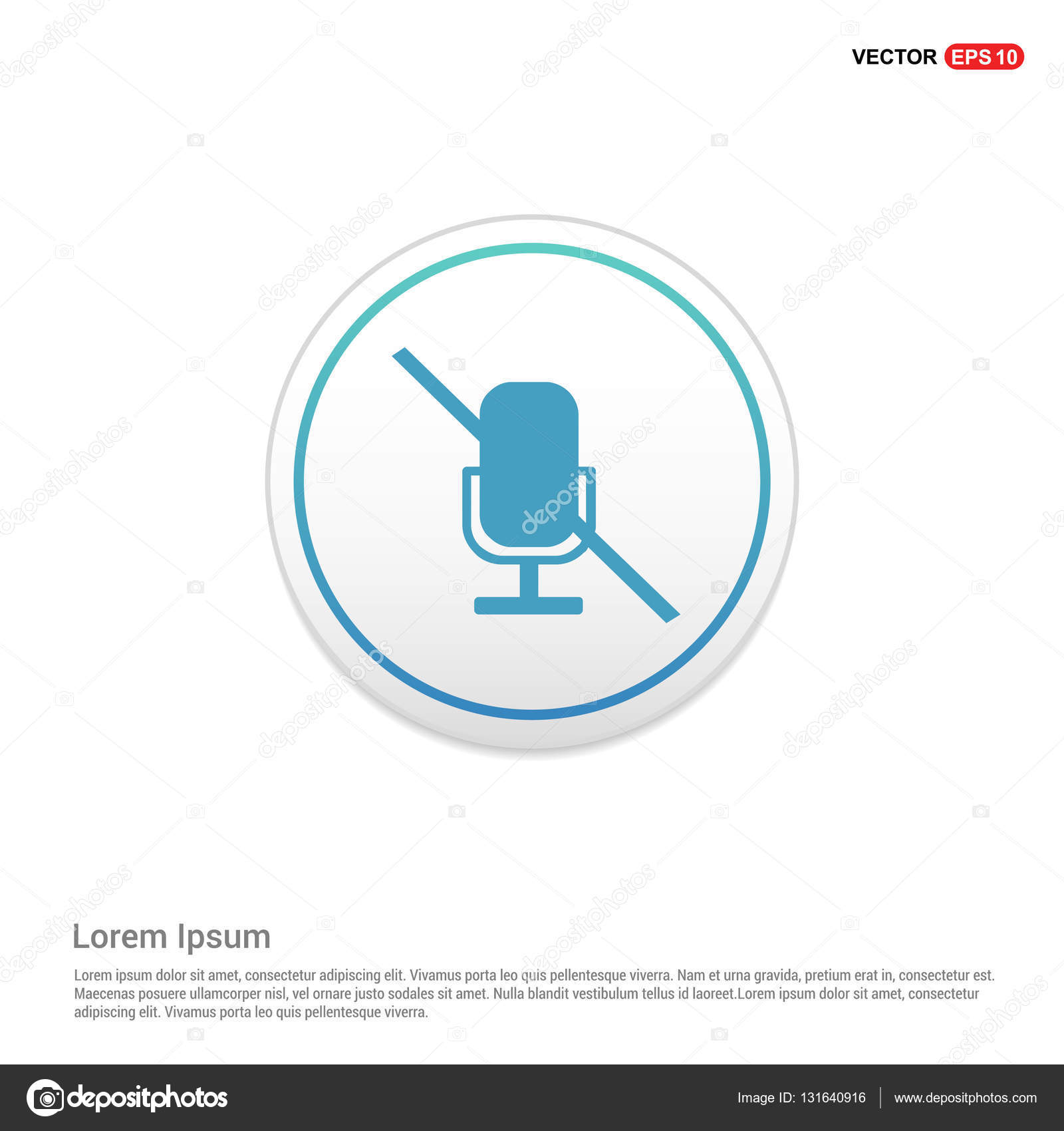 Microphone Recording icon Stock Vector by ©ibrandify 131640916