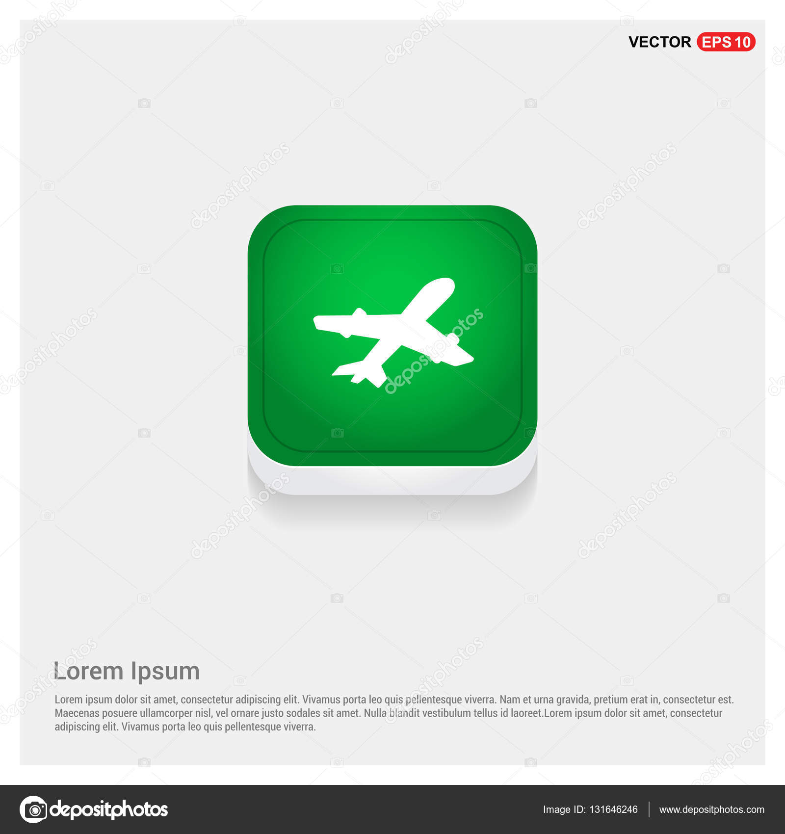 Airplane sign icon Stock Vector Image by ©ibrandify #131646246