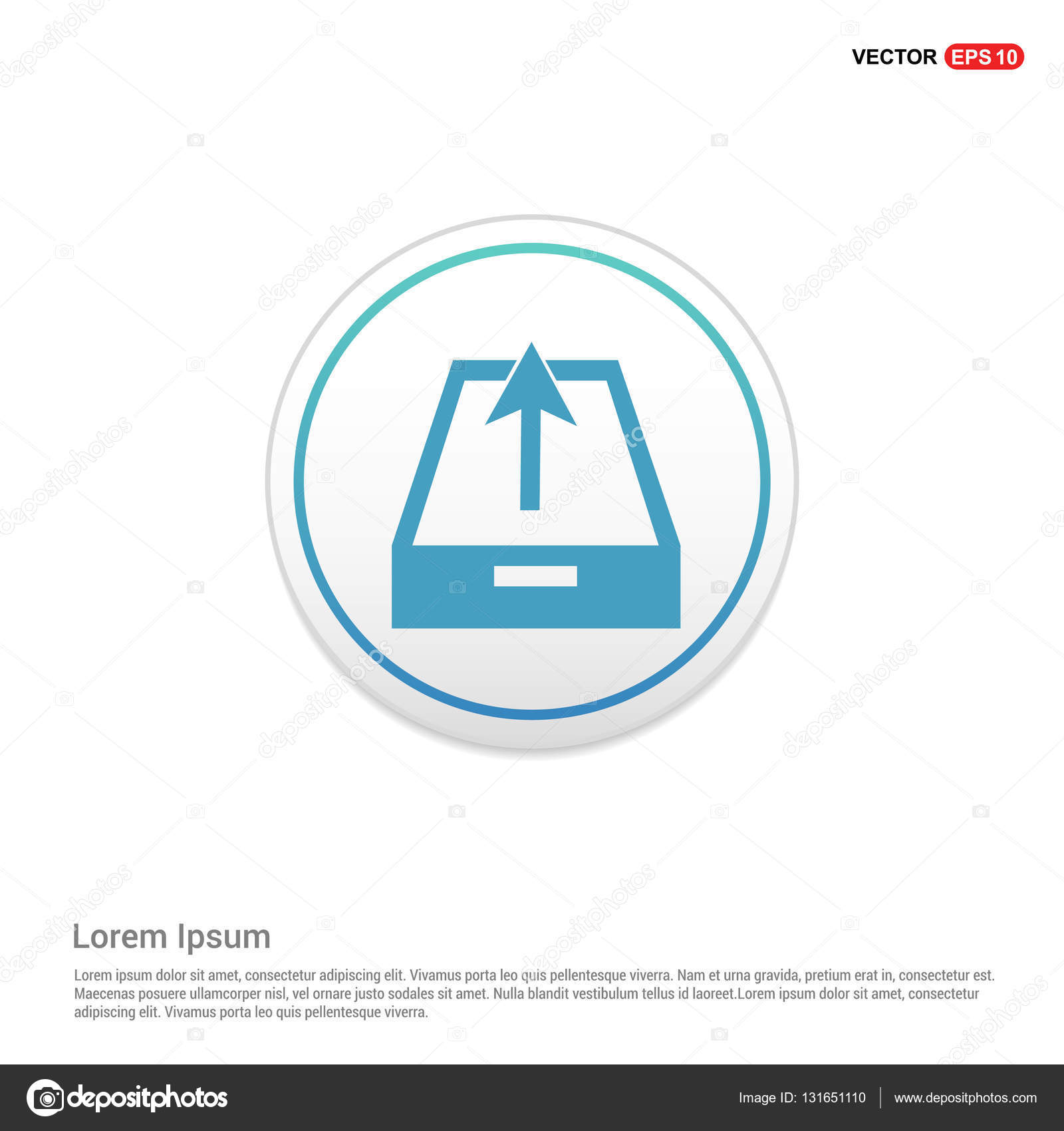 Upload sign with up arrow Stock Vector by ©ibrandify 131651110