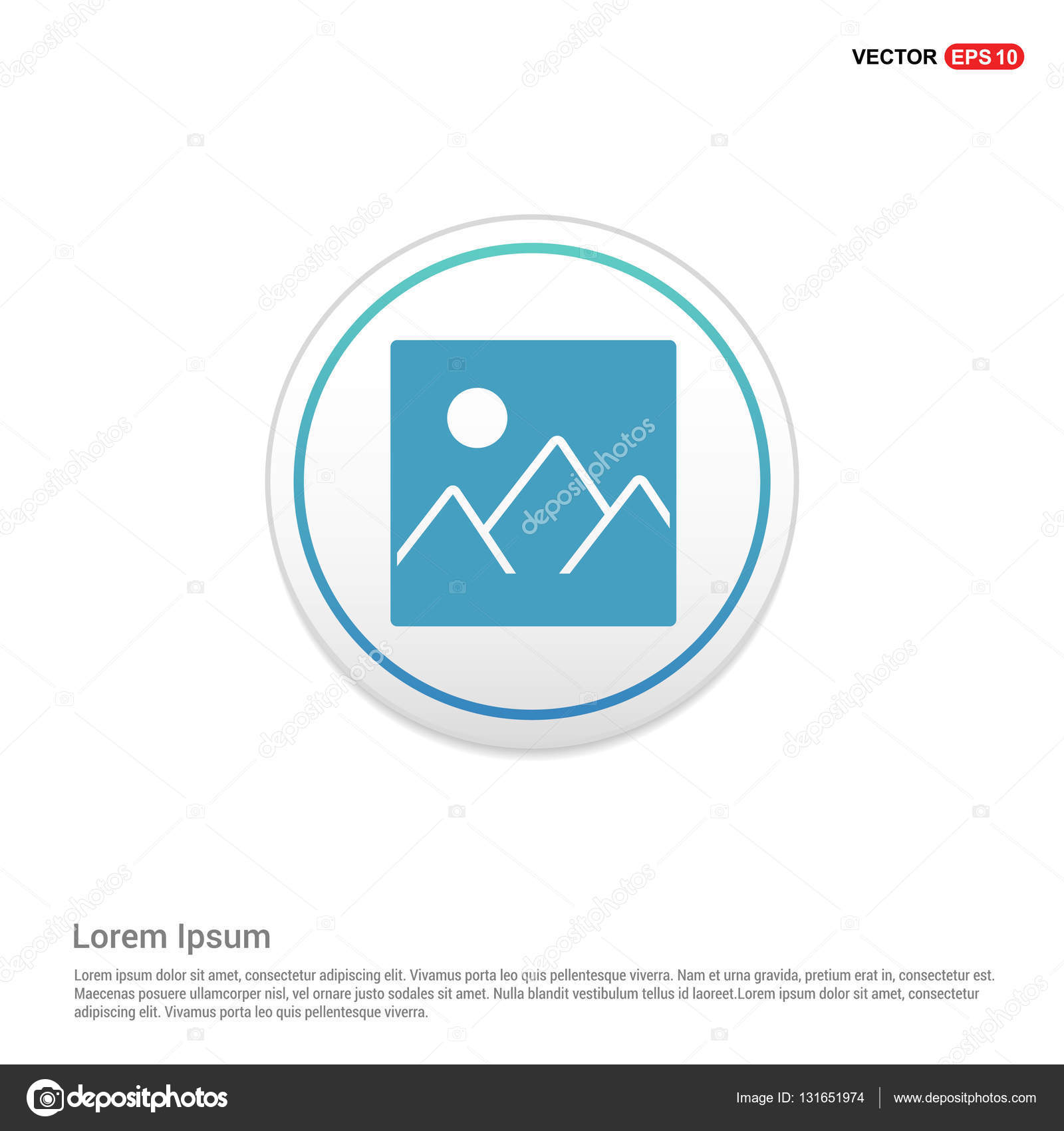 Photo gallery flat icon Stock Vector by ©ibrandify 131651974