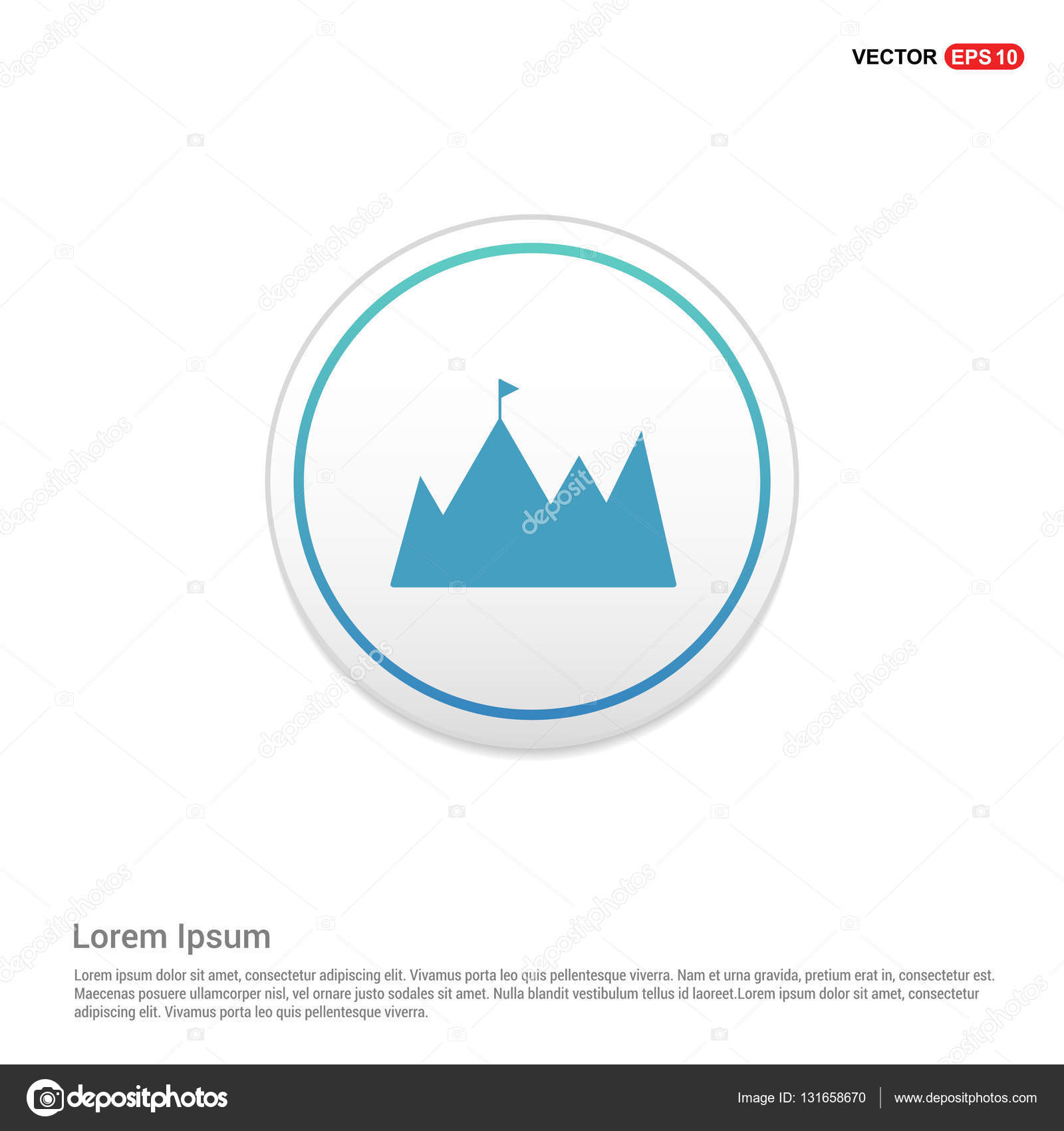 Mountain peak icon Stock Vector Image by ©ibrandify #131658670