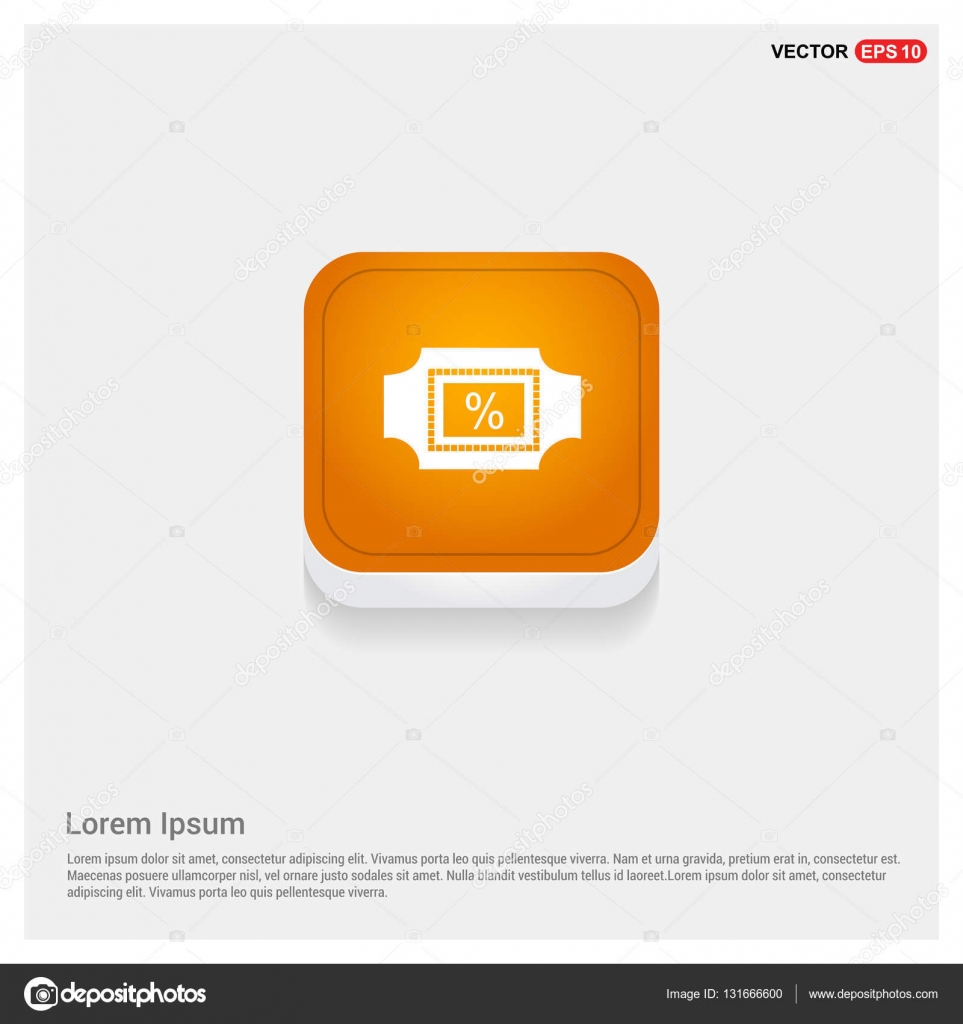 Orange button icon Stock Vector by ©ibrandify 131666600