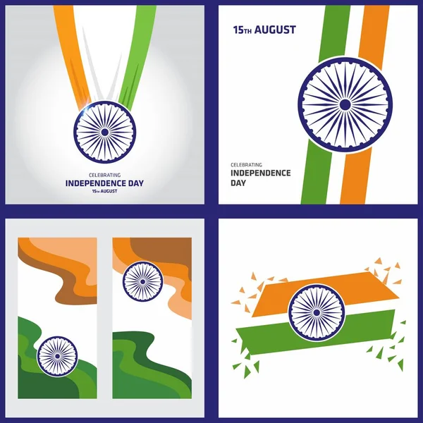 India Independence Day card Stock Vector Image by ©ibrandify #134483562