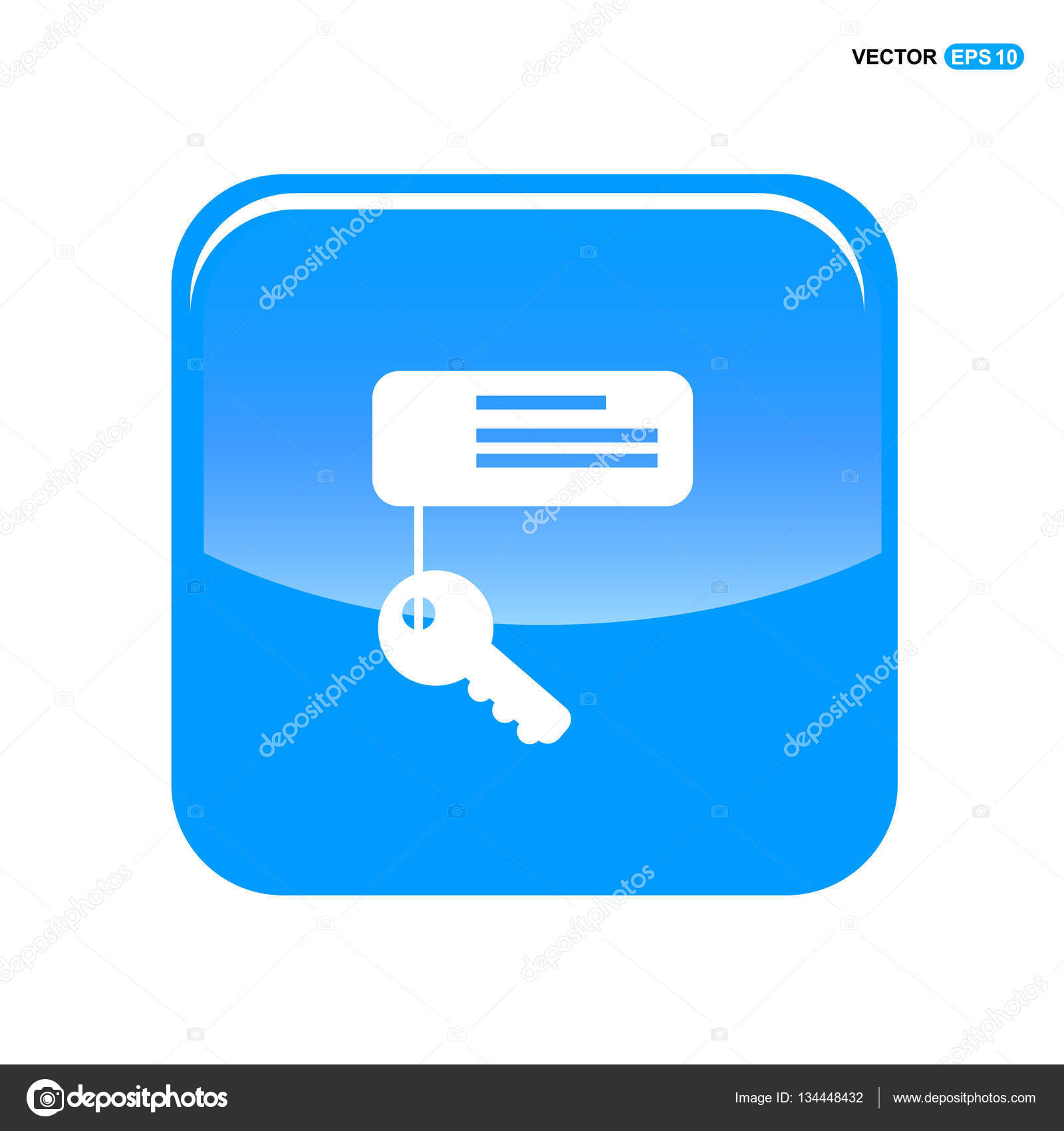 Blue button icon Stock Vector by ©ibrandify 134448432