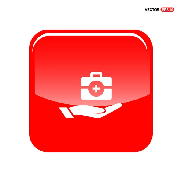 Red button icon Stock Vector by ©ibrandify 134458768