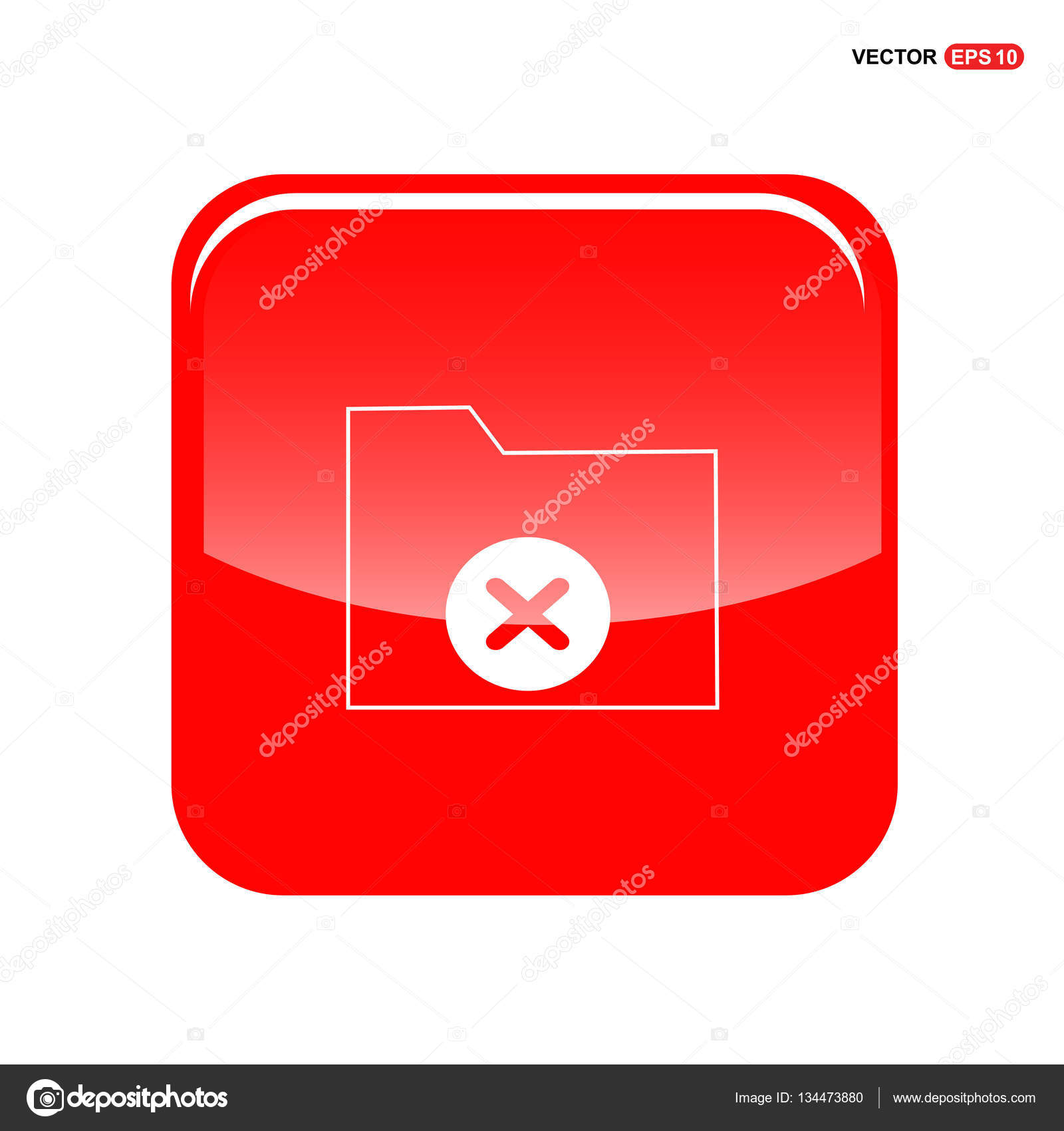Icono de carpeta. Carpeta quitar icono . Vector de stock #134473880 de ...