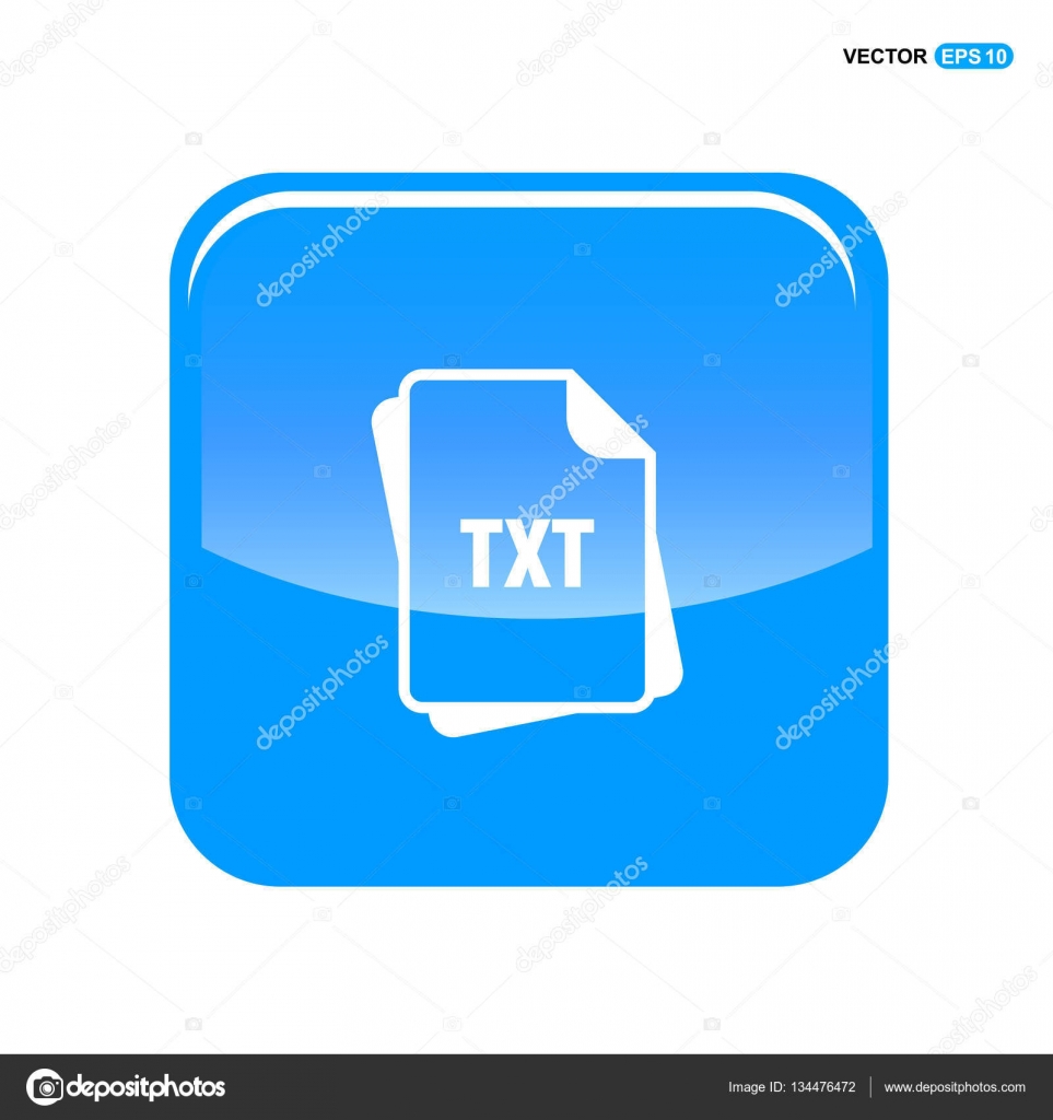 TXT file format icon Stock Vector Image by ©ibrandify #134476472