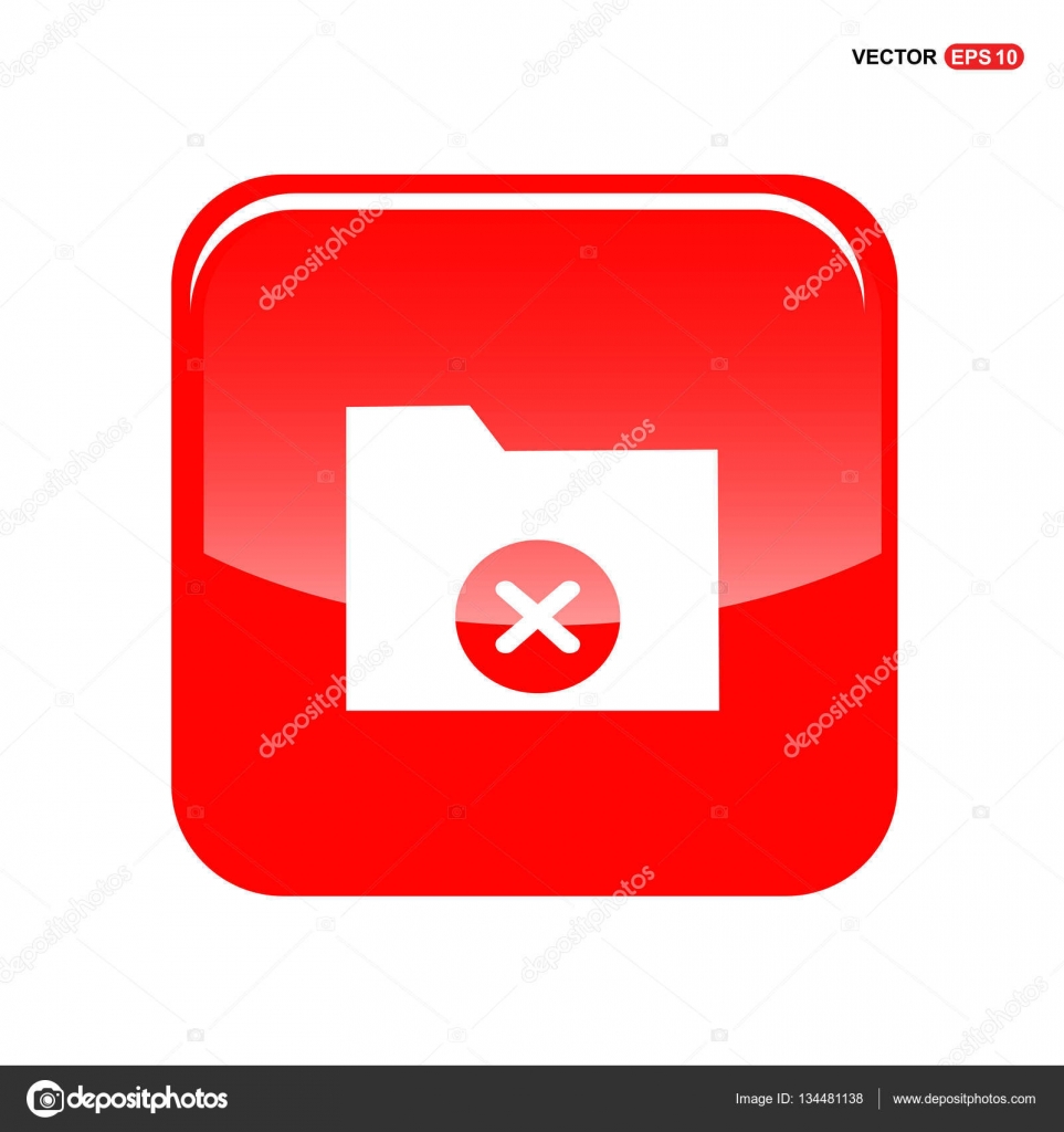 Folder icon. Folder remove icon. Stock Vector Image by ©ibrandify ...