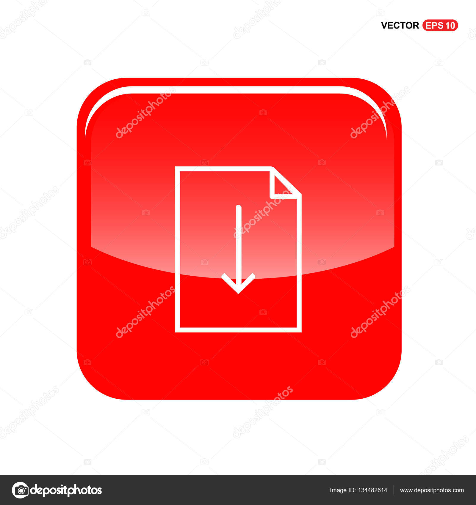 Icône bouton rouge Vecteur par ©ibrandify 134482614