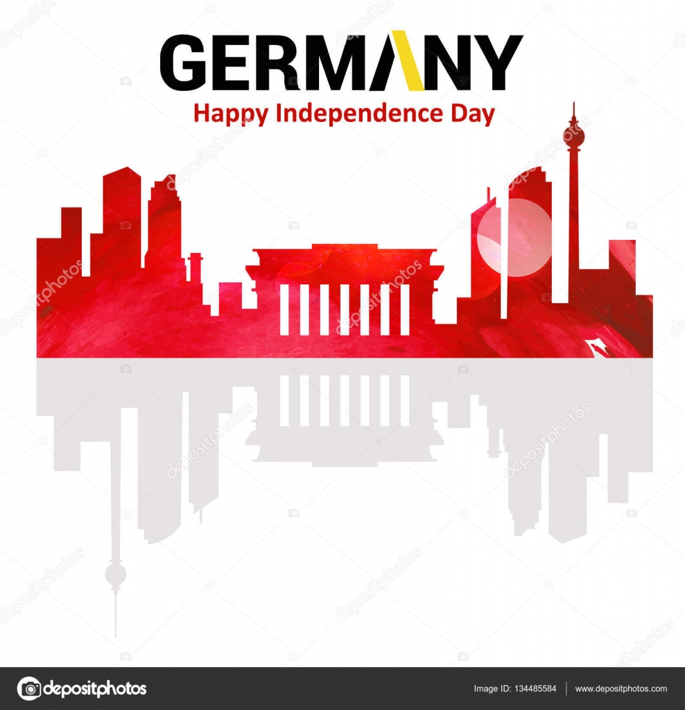 Germany Independence Day card Stock Vector by ©ibrandify 134485584