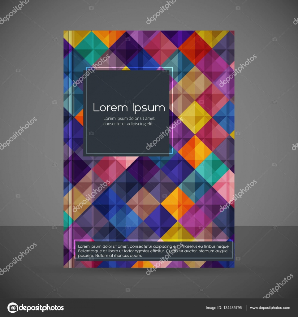 Stylish colorful book cover template Stock Vector Image by ©ibrandify ...