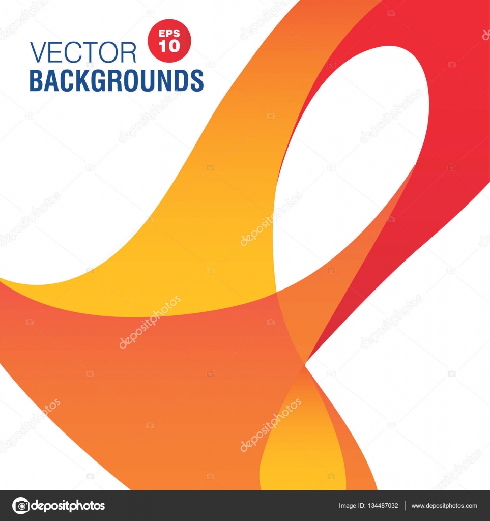 Abstract red and orange waves pattern Stock Vector Image by ©ibrandify ...