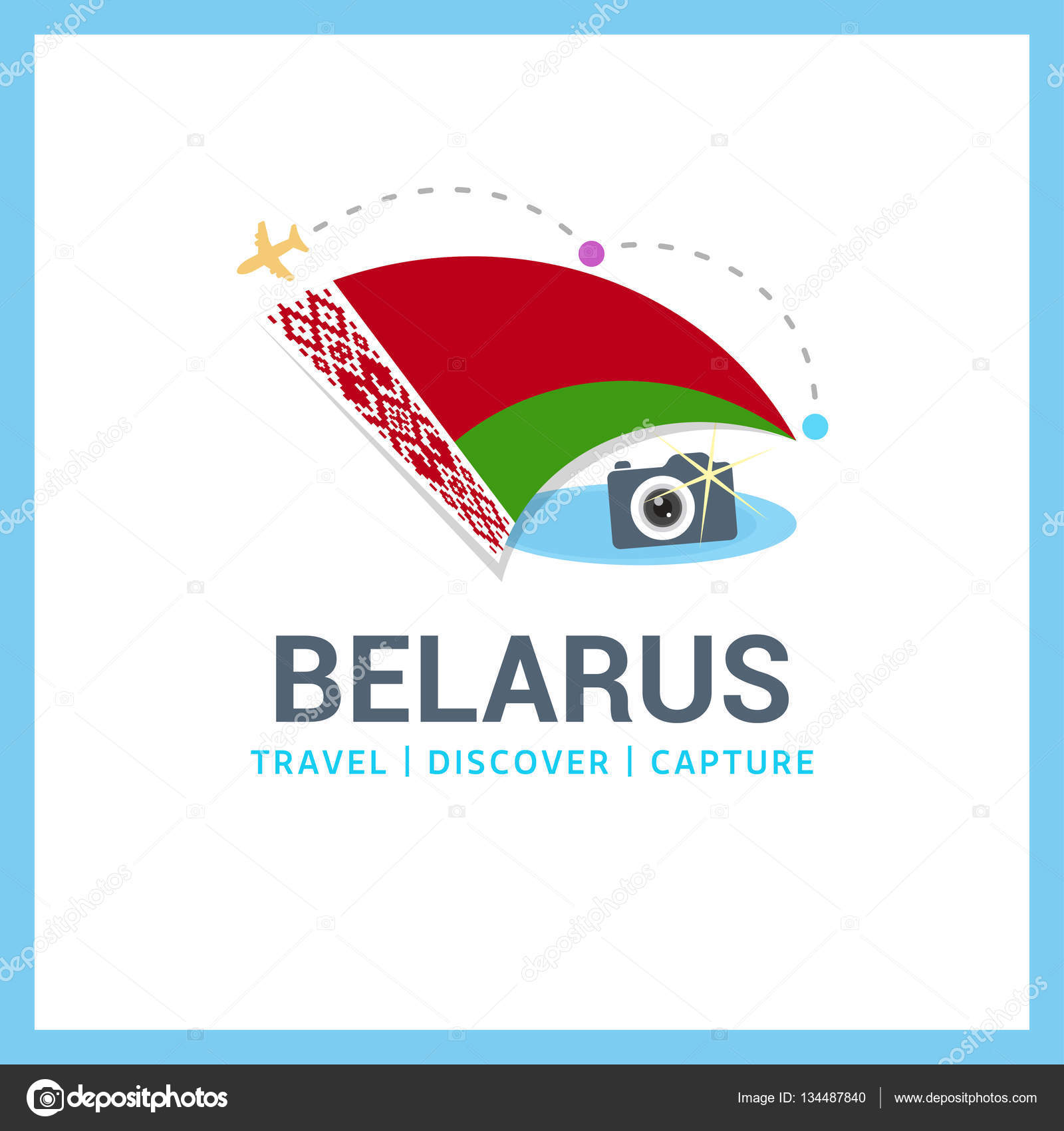 Belarus national flag logo Stock Vector Image by ©ibrandify #134487840