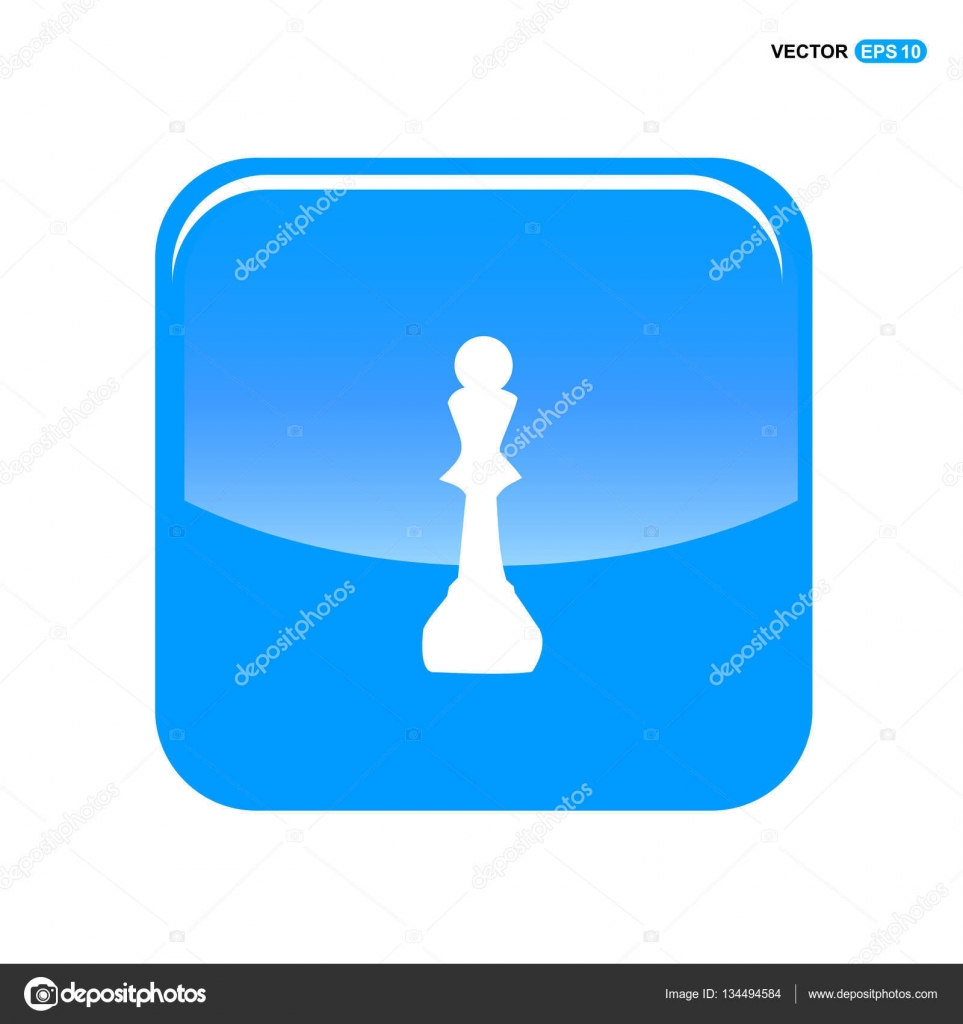 Blue button icon Stock Vector by ©ibrandify 134494584