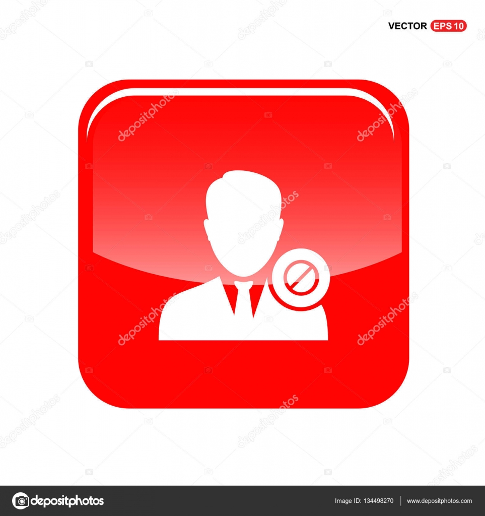 Block user icon Stock Vector by ©ibrandify 134498270