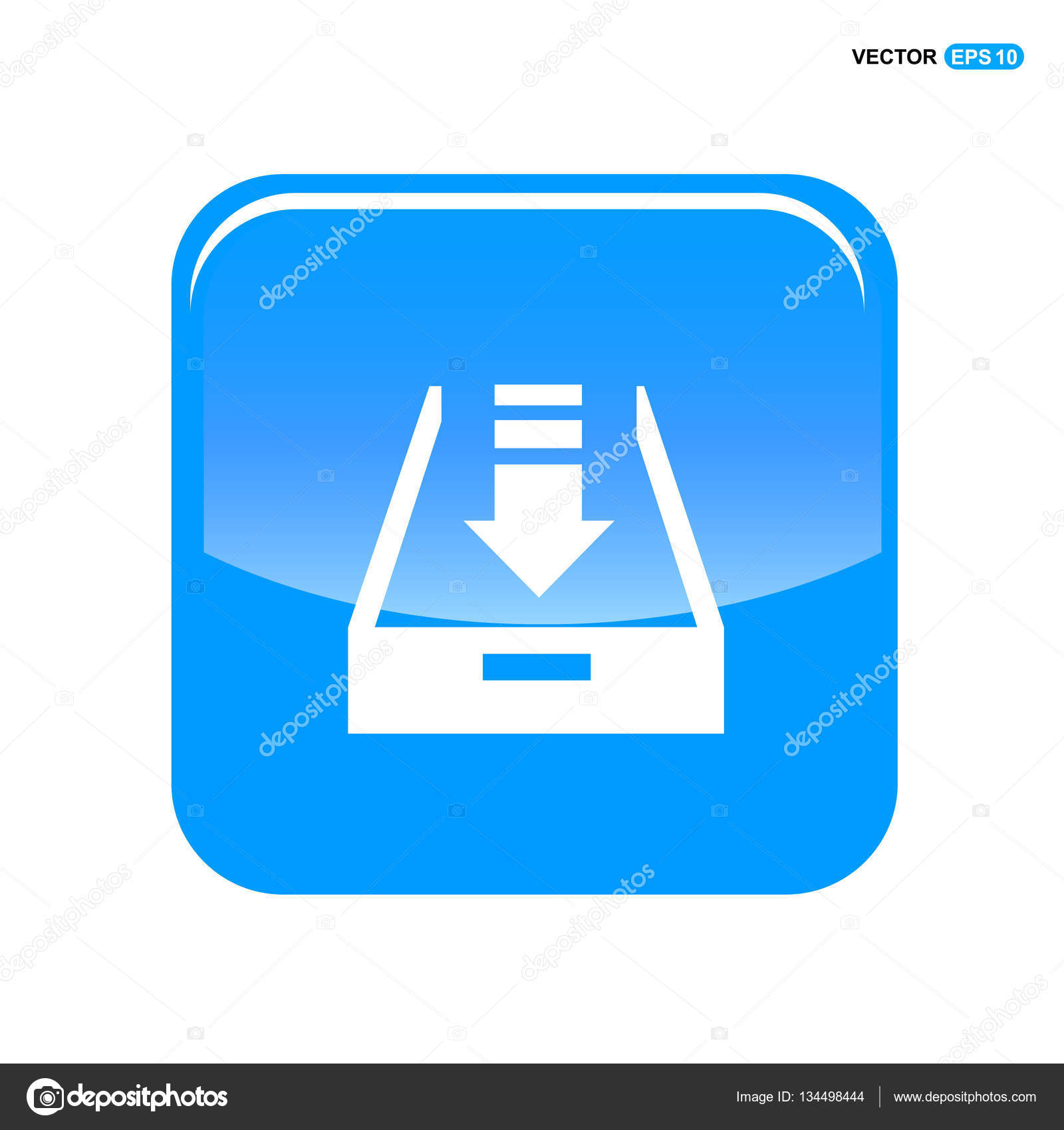 Mengunduh ke ikon folder Vektor Stok oleh ©ibrandify 134498444