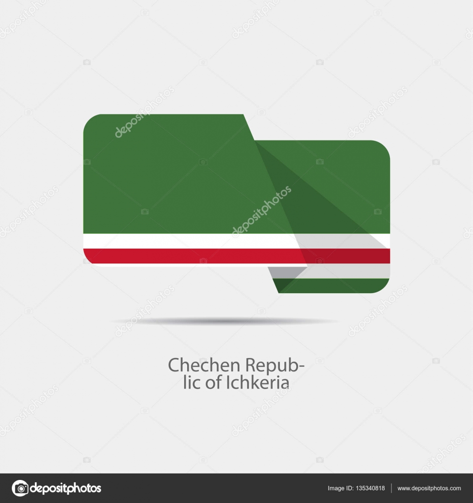 Logo Bandera de Chechenia República de Lchkeria Vector de stock por ...