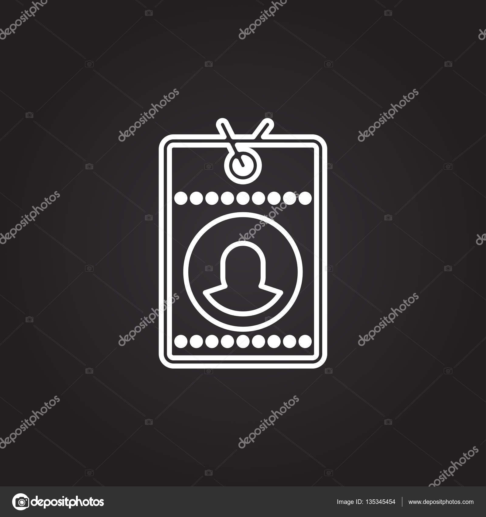 Icon of identity card Stock Vector by ©ibrandify 135345454