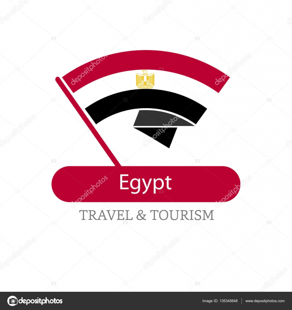 Egypt national flag logo Stock Vector Image by ©ibrandify #135345648