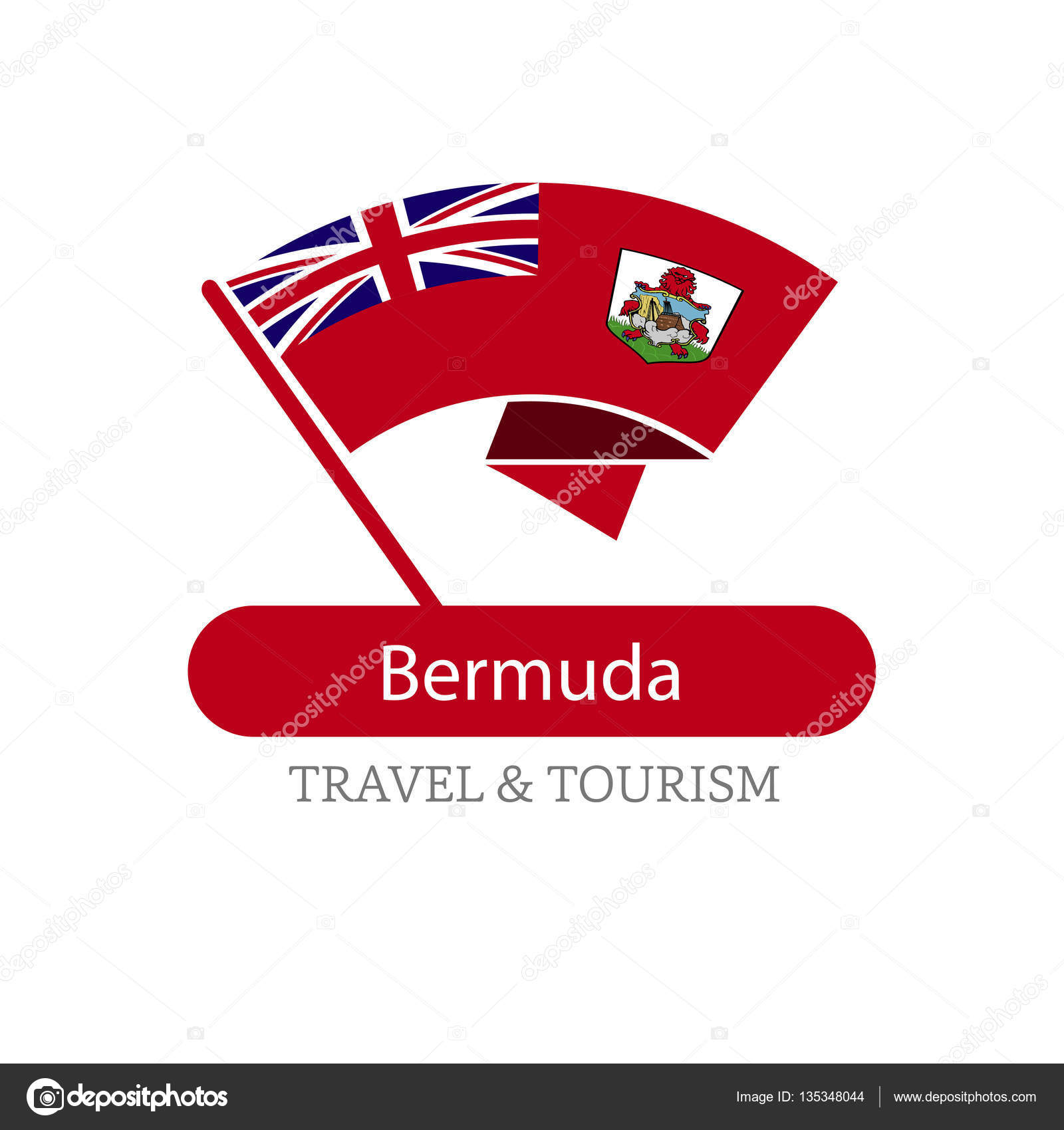 Bermuda national flag logo Stock Vector by ©ibrandify 135348044