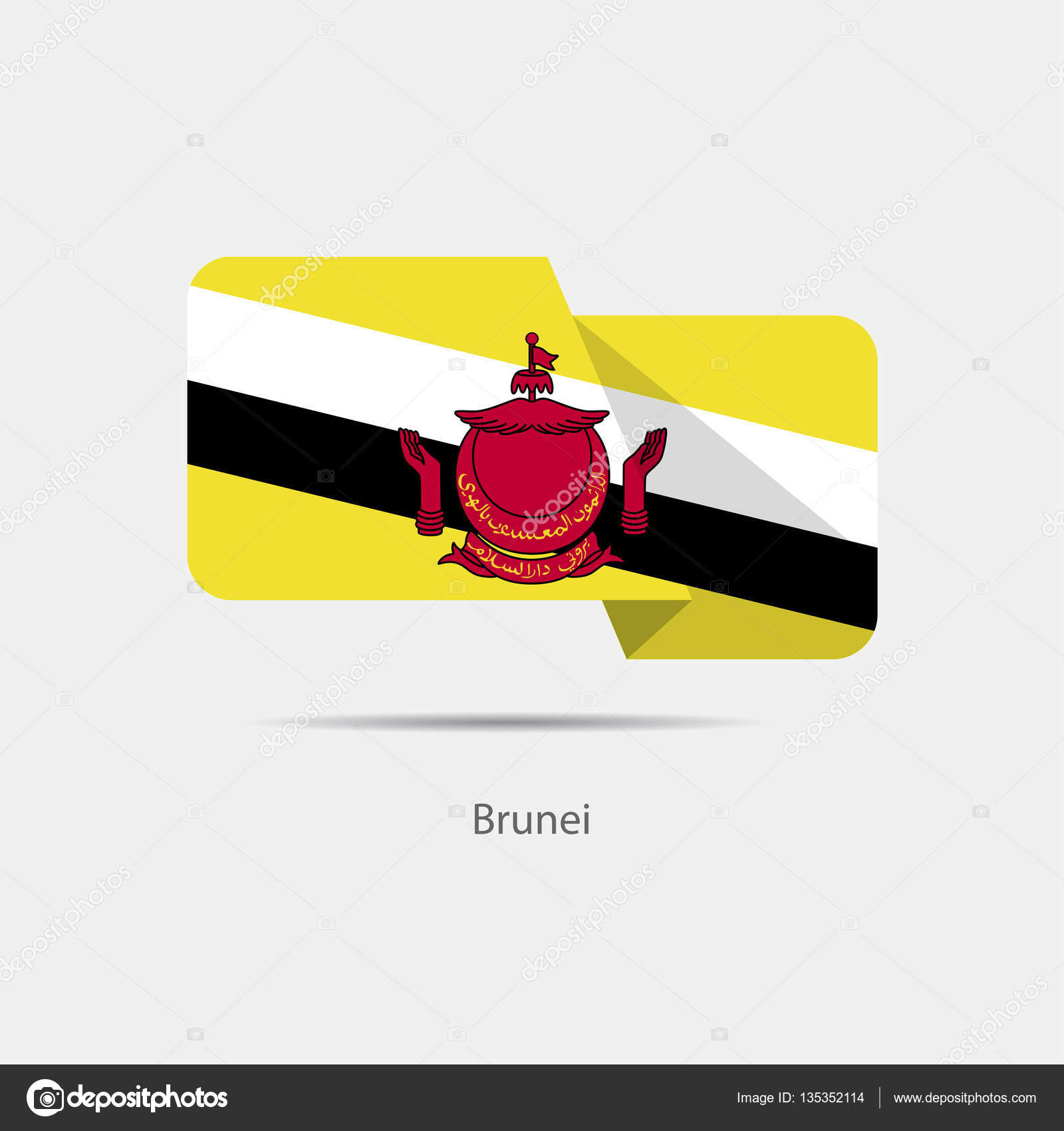 Brunei Flag Logo