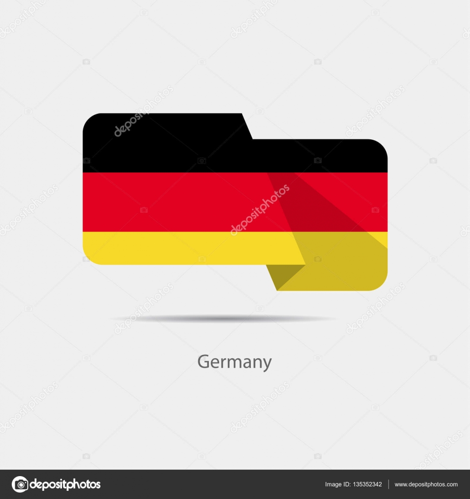 Germany national flag logo Stock Vector by ©ibrandify 135352342