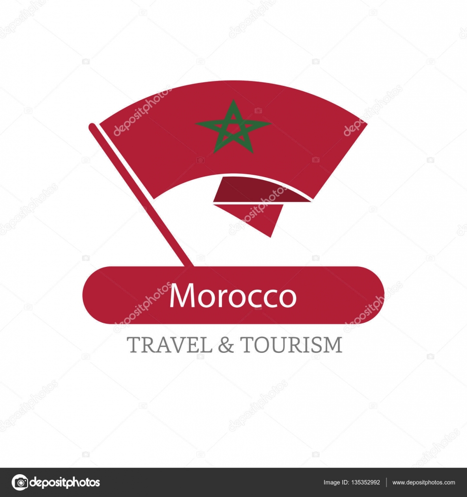 Marokko nationale vlag logo — Stockvector © ibrandify #135352992